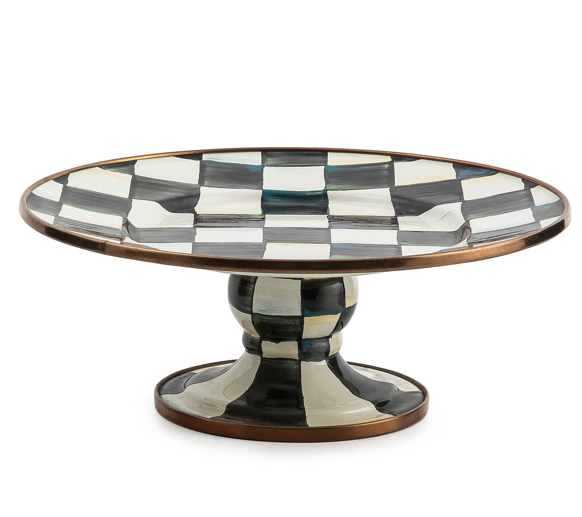 "As Is" Mackenzie- Childs Mini Pedestal Platter - QVC.com