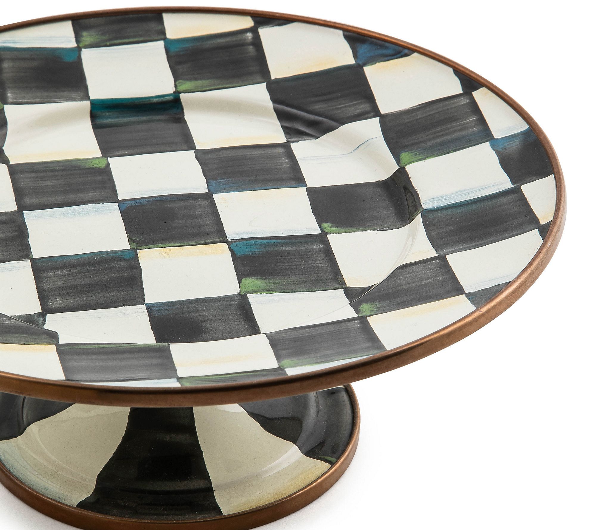 "As Is" Mackenzie- Childs Mini Pedestal Platter - QVC.com