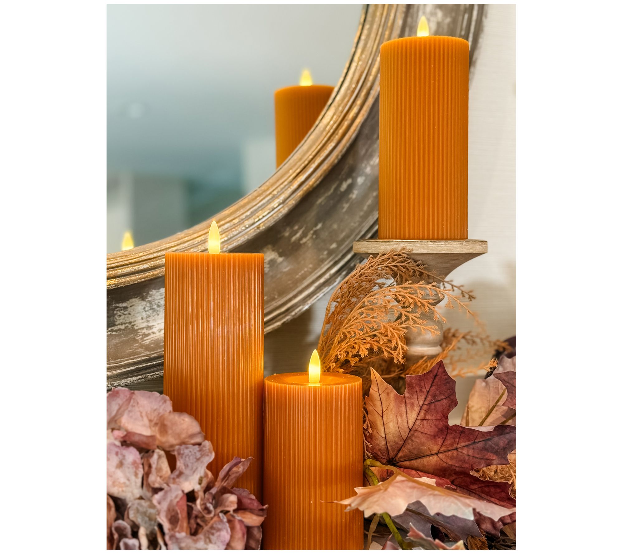 Simply Stunning S/3 Flameless Pillar Candles with Remote by Janine ...