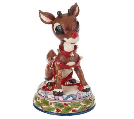 Jim Shore Rudolph Traditions 15-1/4" Lighted Rudolph Statue - QVC.com