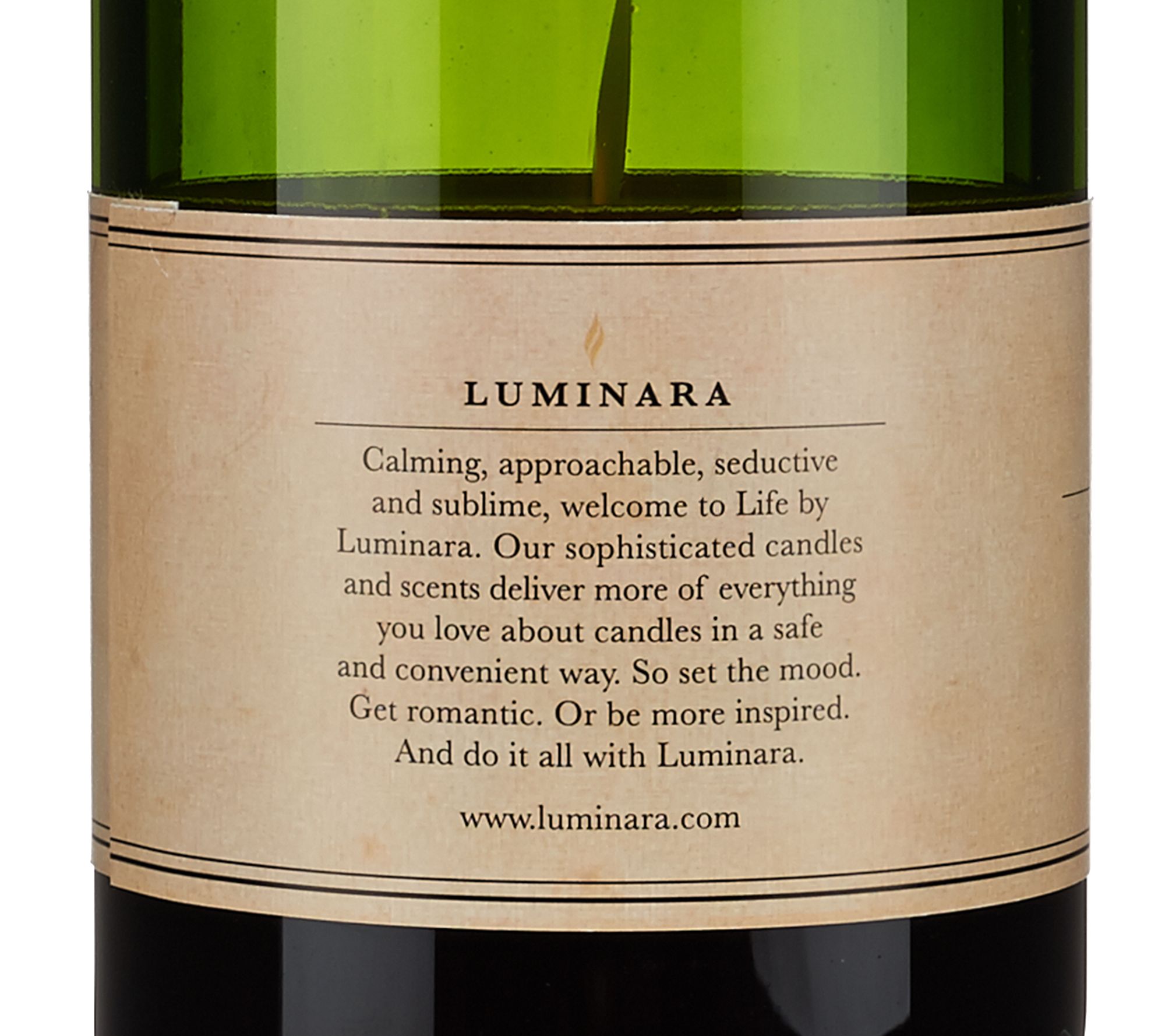 Luminara Flameless Candle in Wine Bottle with Gift Bag - QVC.com