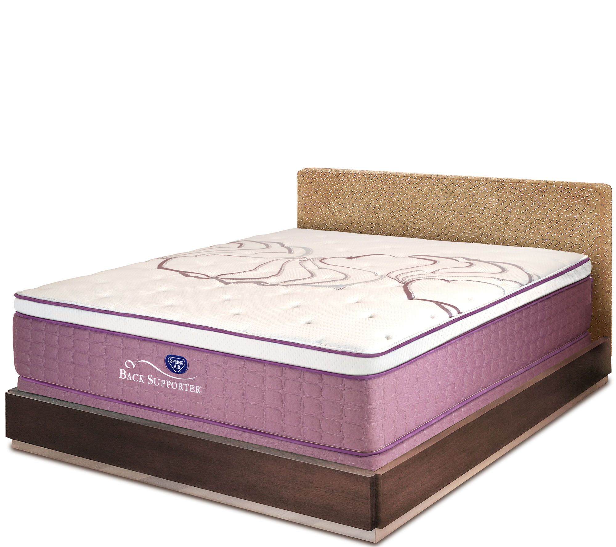 Spring Air Sleep Sense 15.5" Luxury Firm King Mattress Set - QVC.com