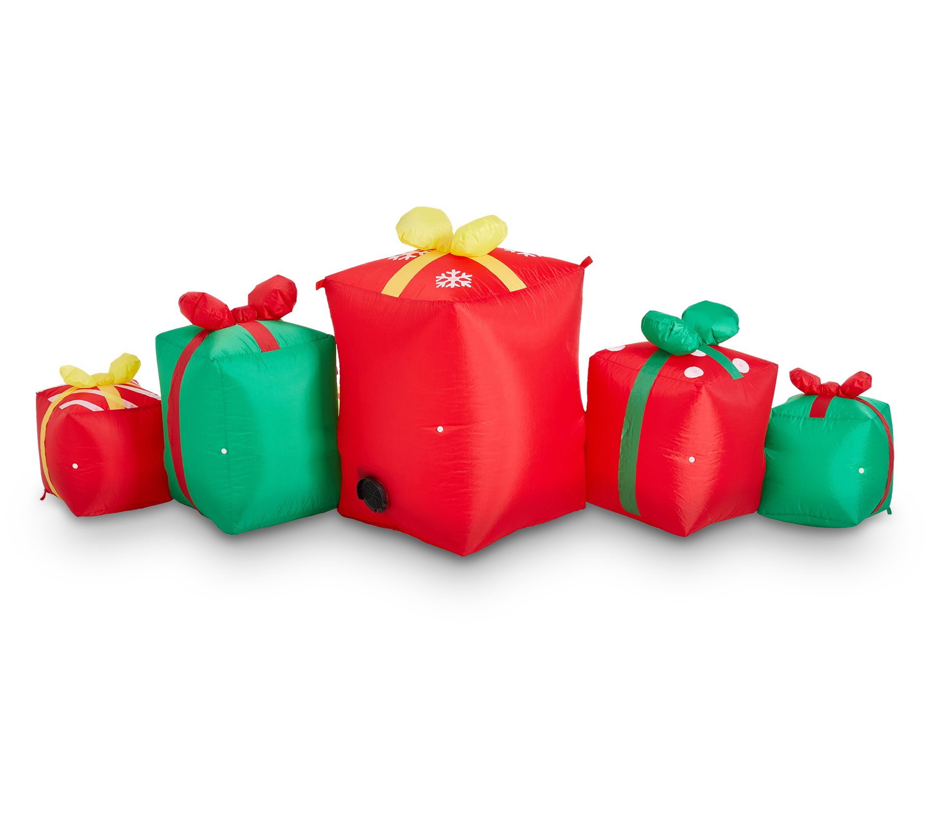 Glitzhome 3FT Lighted Inflatable Gift Boxes Outdoor Yard Decor - QVC.com