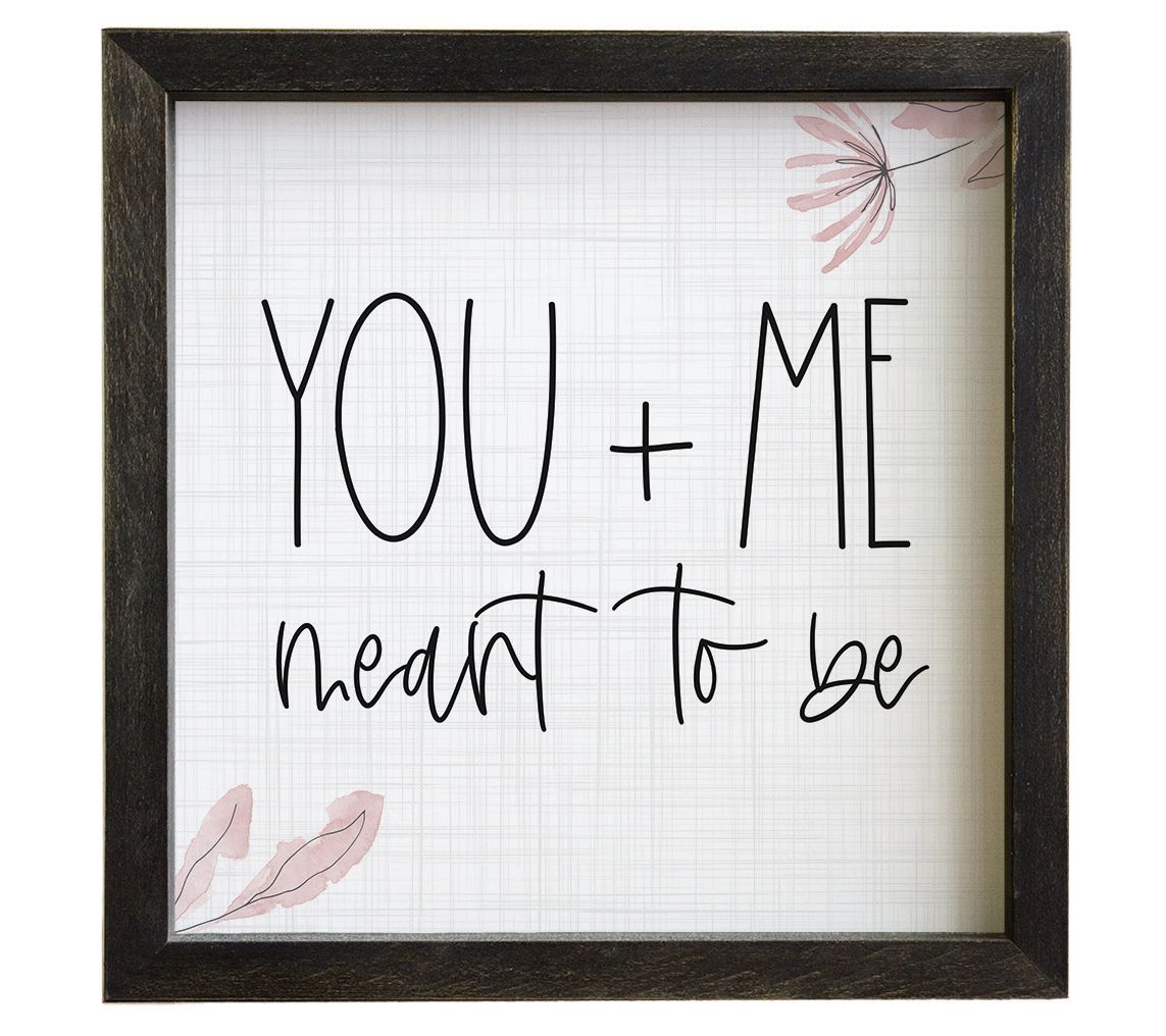Sincere Surroundings 10" You + Me Rustic Frame - QVC.com