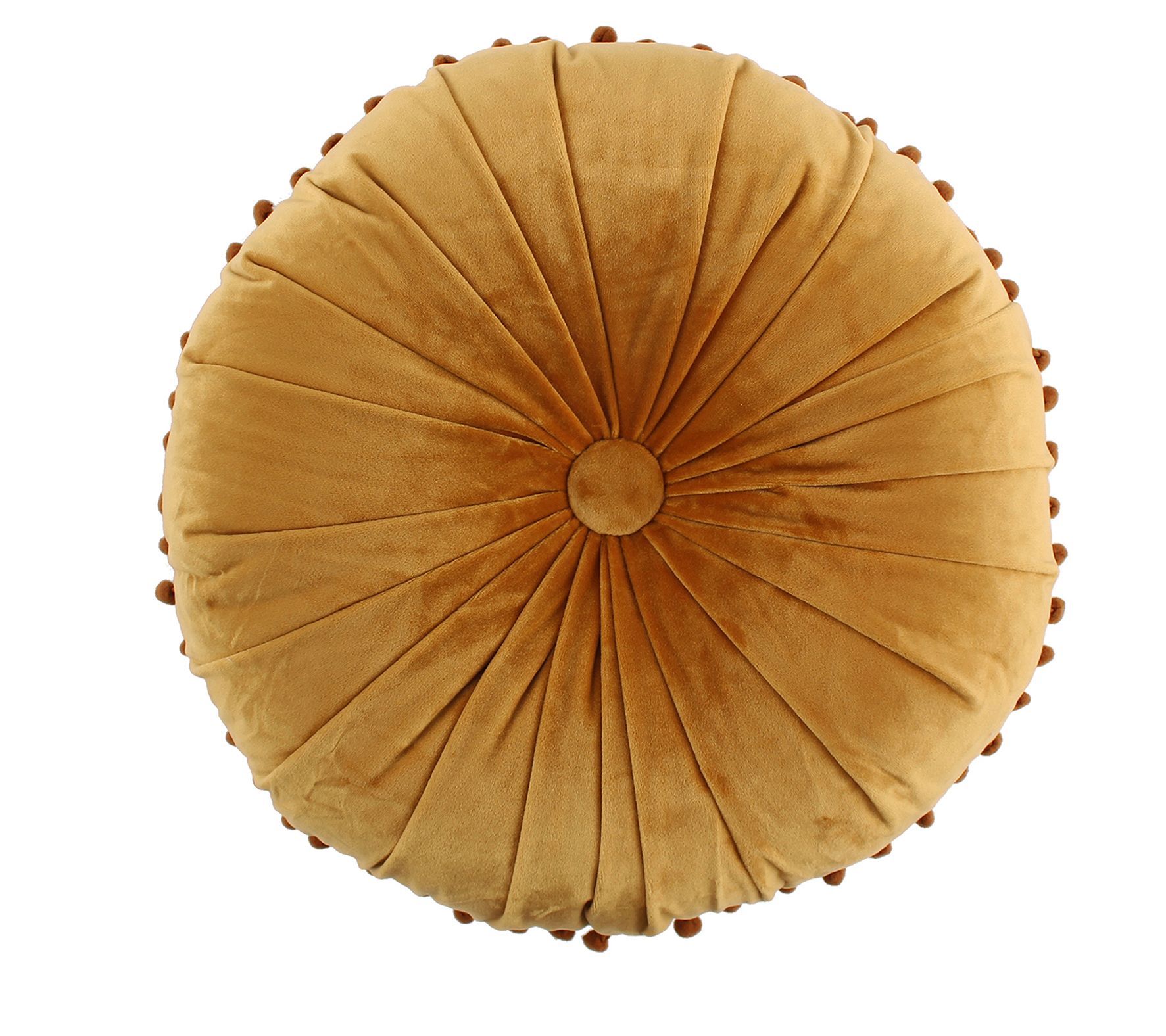 Levtex Home Kimpton Round Champagne Velvet Decorative Pillow - QVC.com