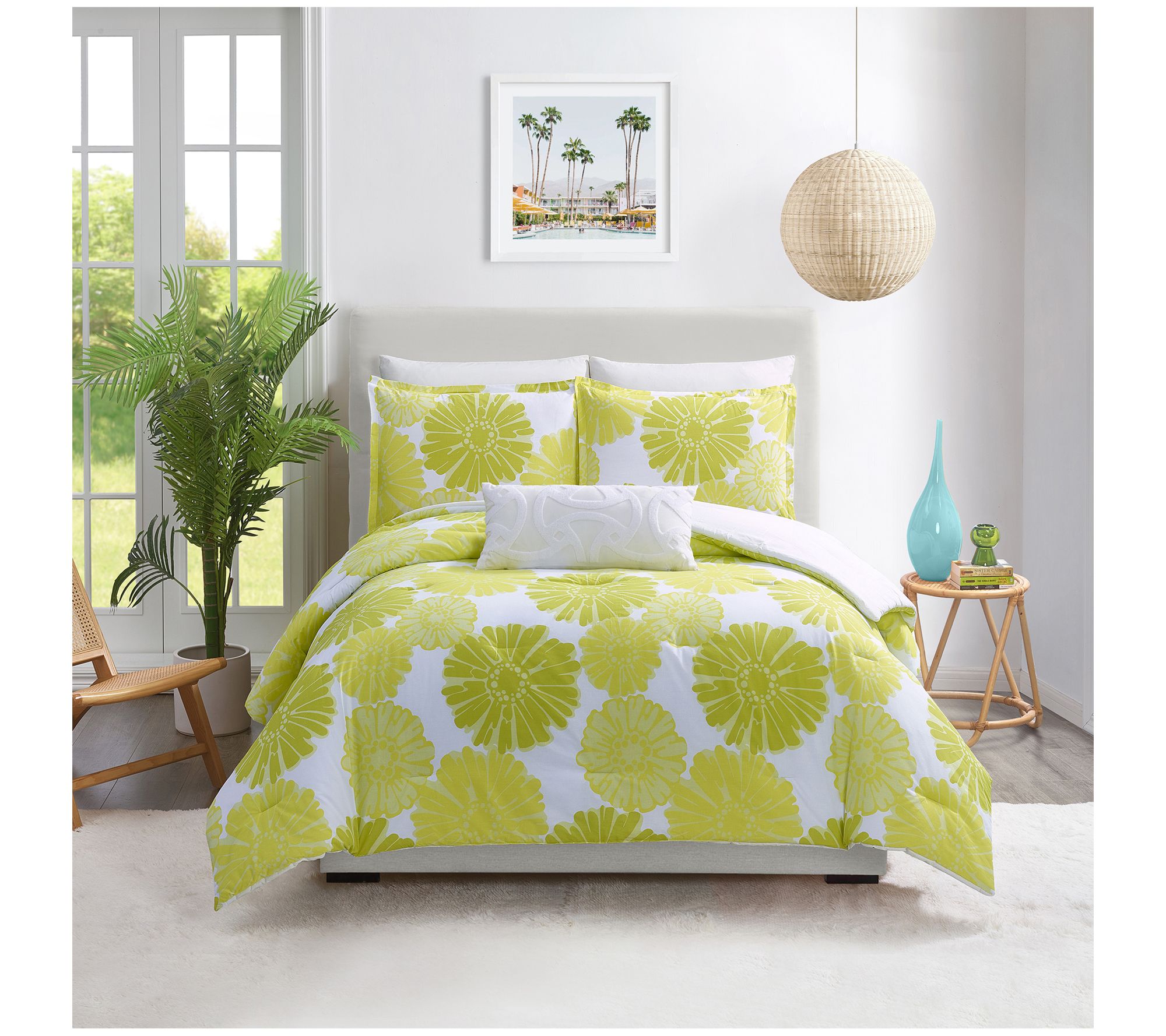 Trina Turk Big Floral 3-Piece King Comforter Se - QVC.com