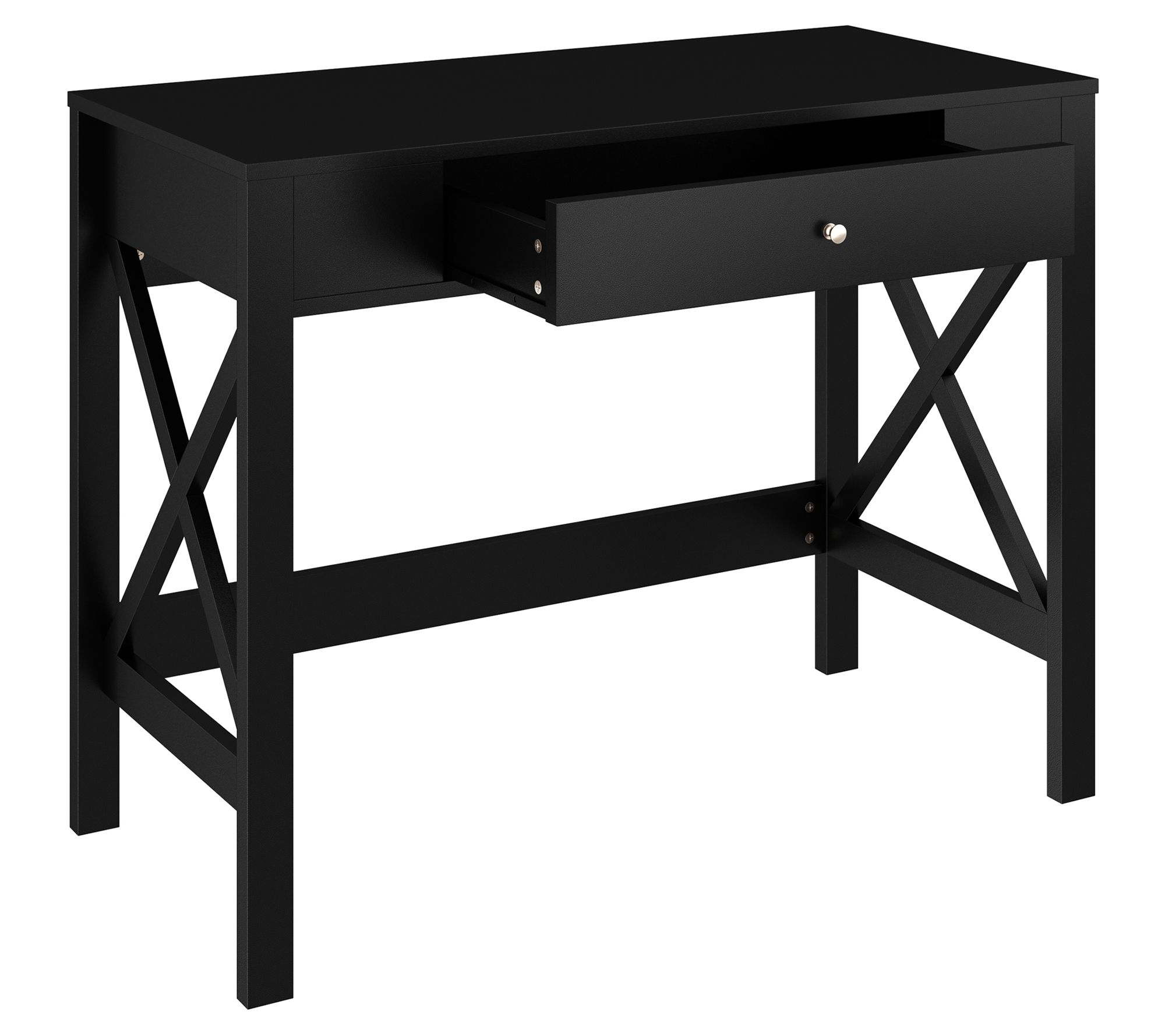 Lavish Home Writing Desk Modern Desk X-Patternegs - QVC.com