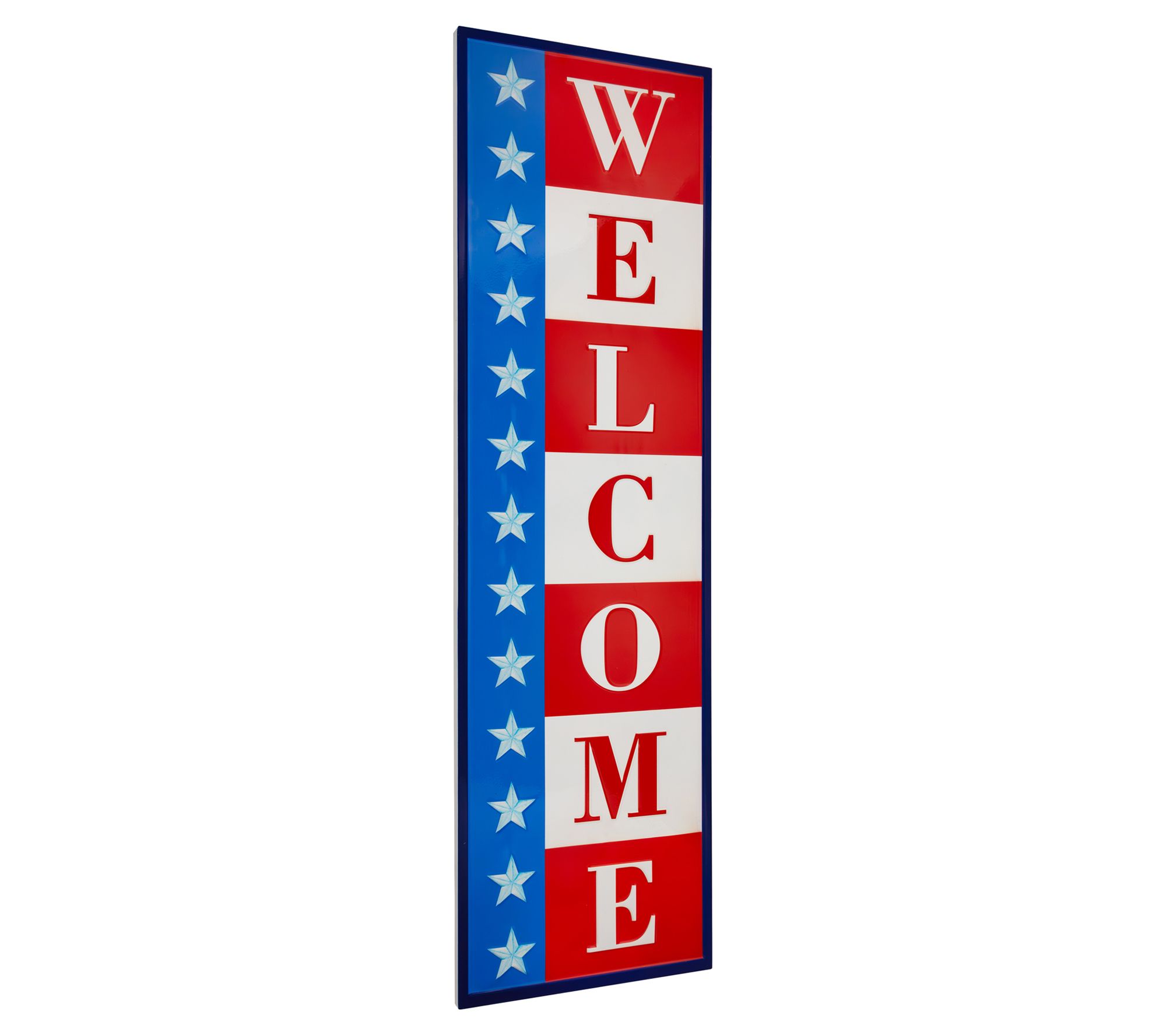 Northlight 40" American Welcome Metal Wall Sign - QVC.com