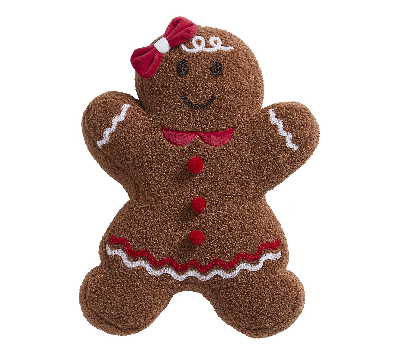 VCNY Home 16" x 13" Gingerbread Man Holiday Decorative Pillow - QVC.com