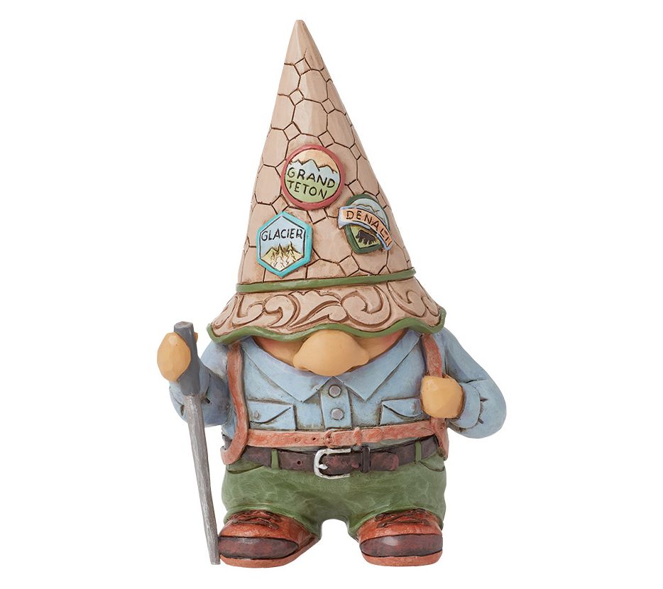 Jim Shore Hiker Gnome Figurine 5.5in H - QVC.com