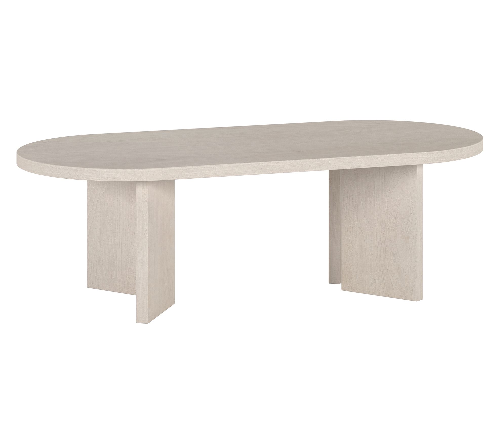 Hudson&Canal Alma 48" Wide Oval Coffee Table - QVC.com