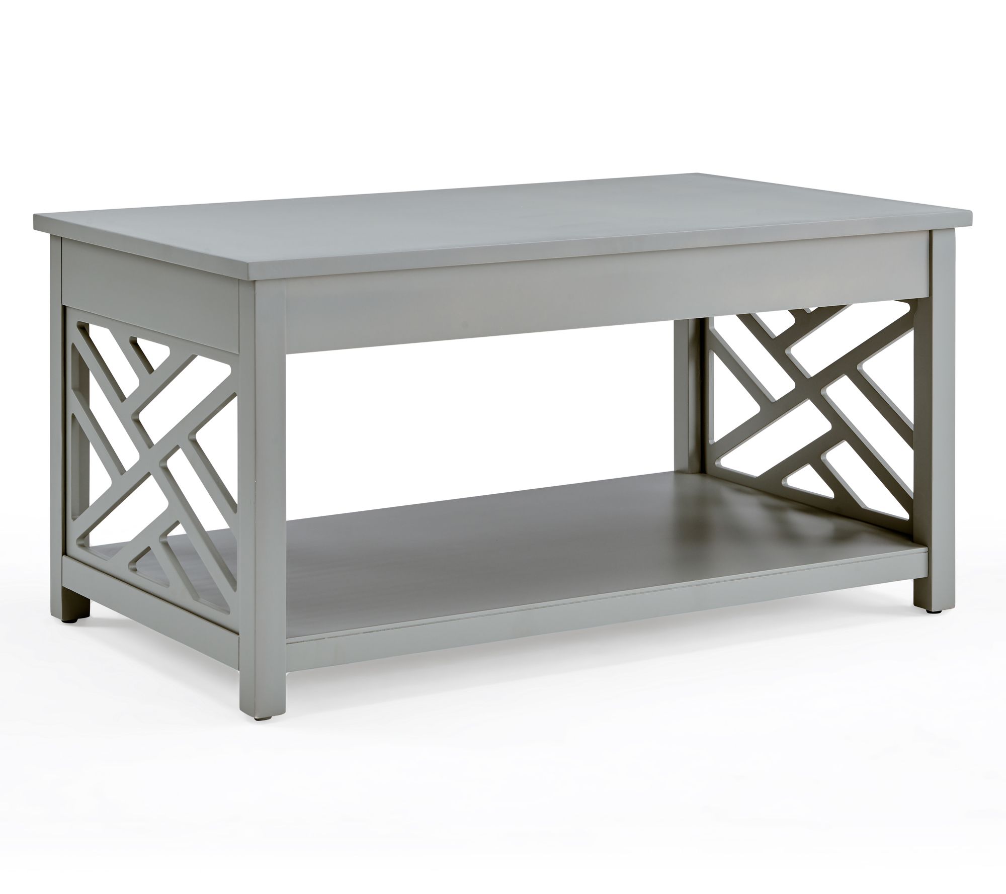 Alaterre Furniture Coventry Coffee Table Open-Detailing Accent - QVC.com