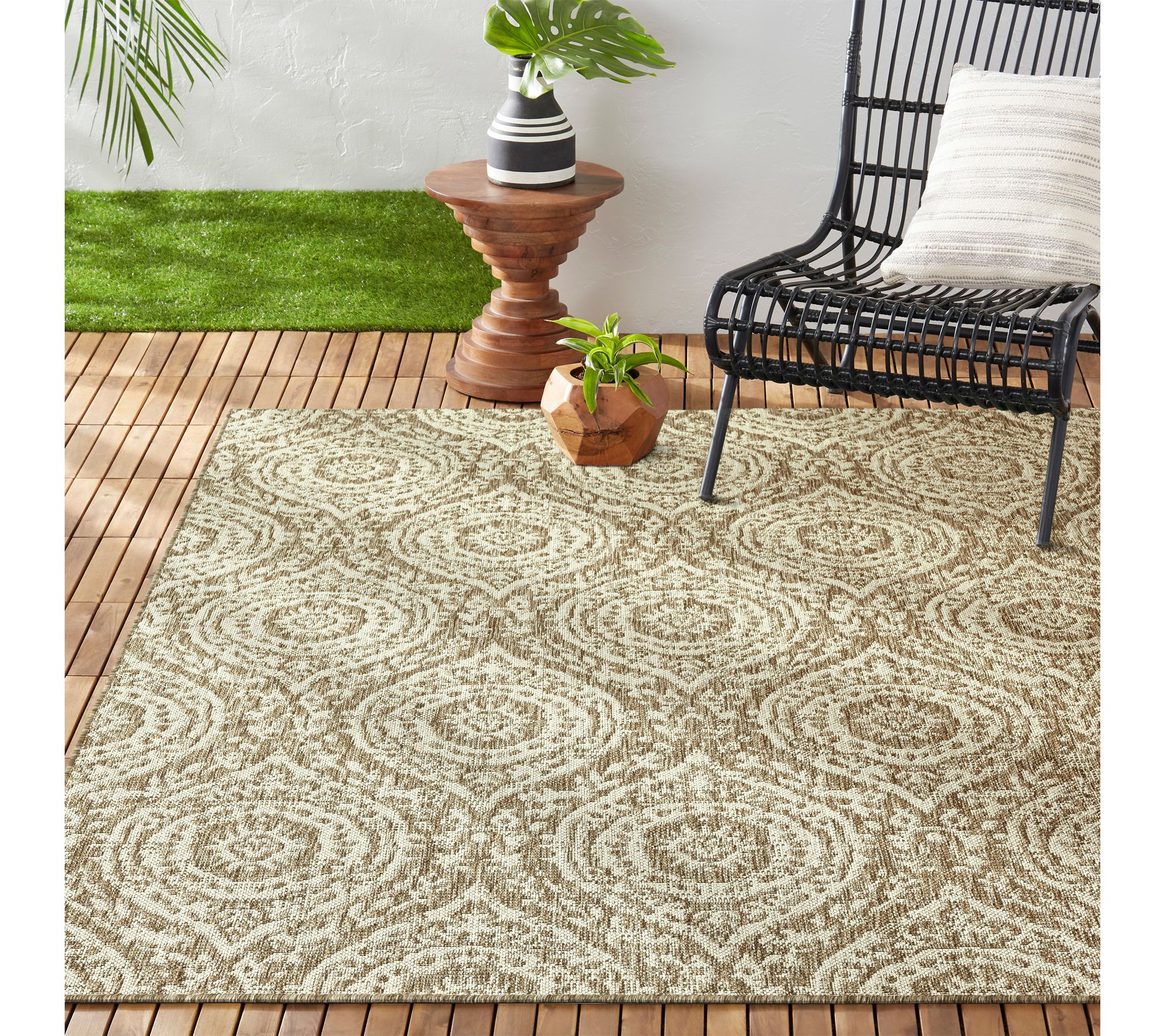 NMNY Patio Country Zoe 8x10 Indoor/Outdoor Rug - QVC.com