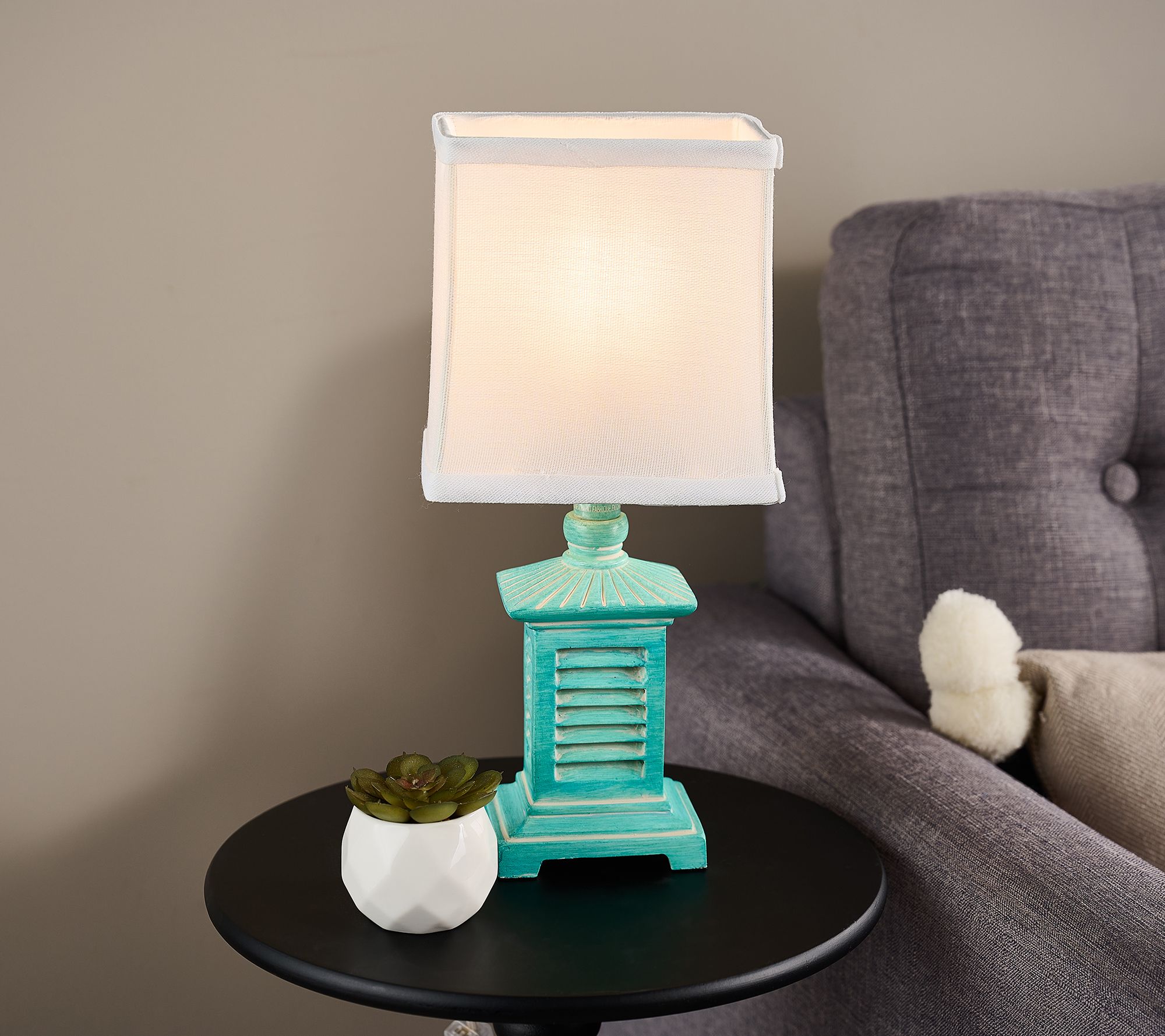 13" Accent Shutter Lamp by Valerie - QVC.com