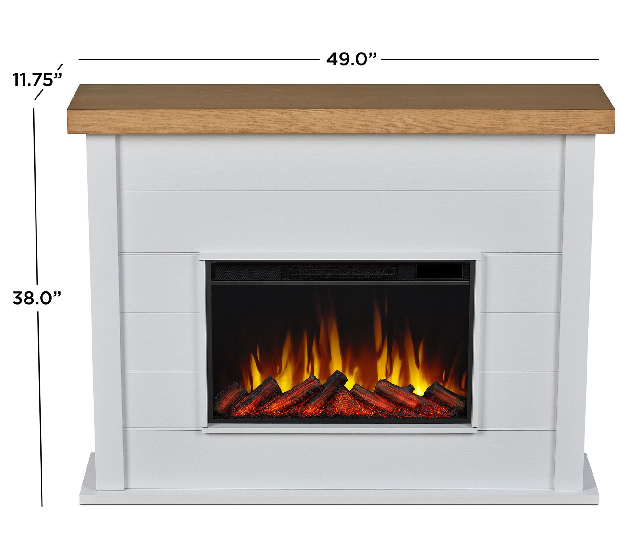 Real Flame Marshall 49" Slim Electric Fireplace - QVC.com