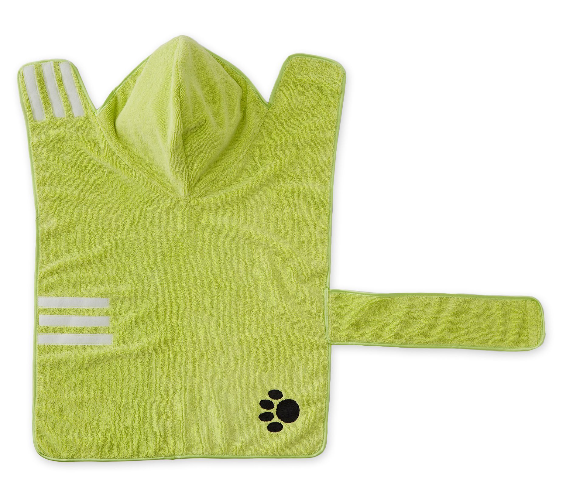 Bone Dry Embroidered Paw Pet Robe - Large - QVC.com