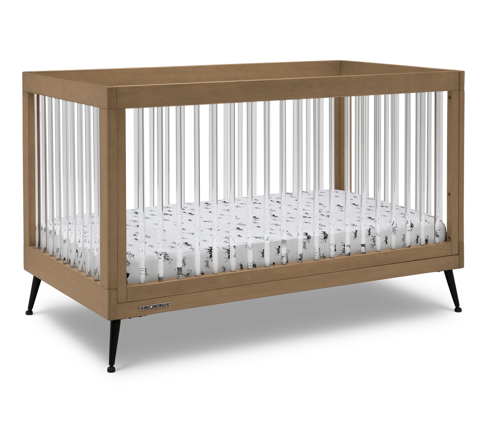 Delta Children Sloane 4-in-1 Acrylic Convertible Crib - QVC.com