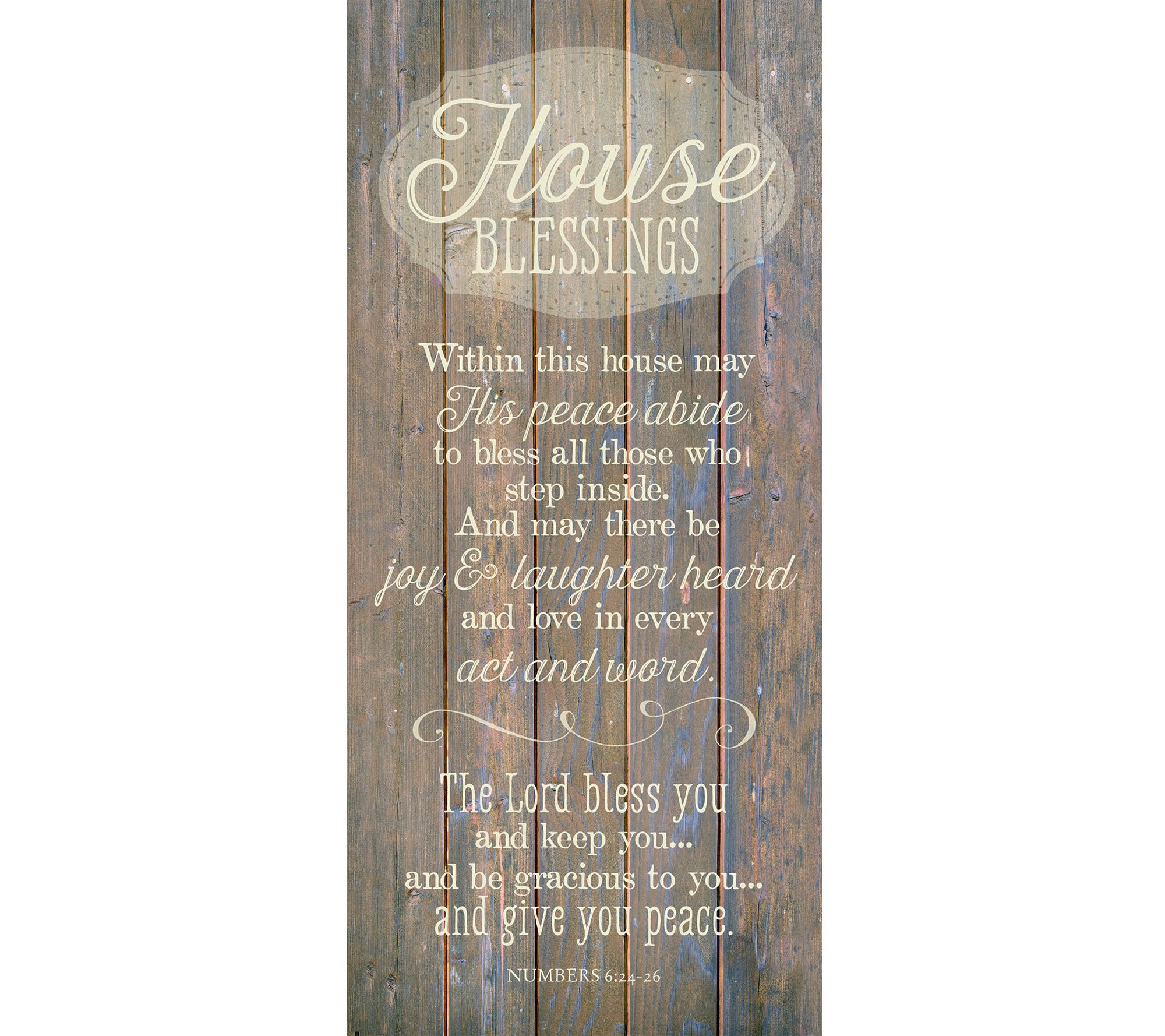 Dexsa House Blessing New Horizons Wood Plaque - QVC.com