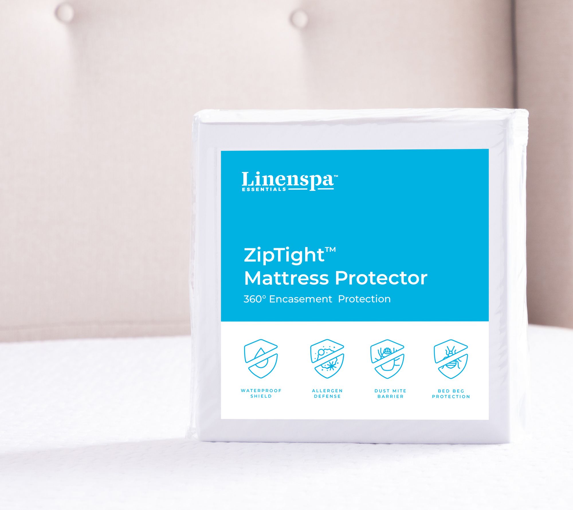 Linenspa Essentials Encasement Mattress Protector, Full - QVC.com