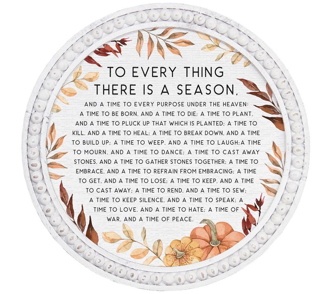 Sincere Surroundings 14" Every Thing Season. Beaded Art - QVC.com