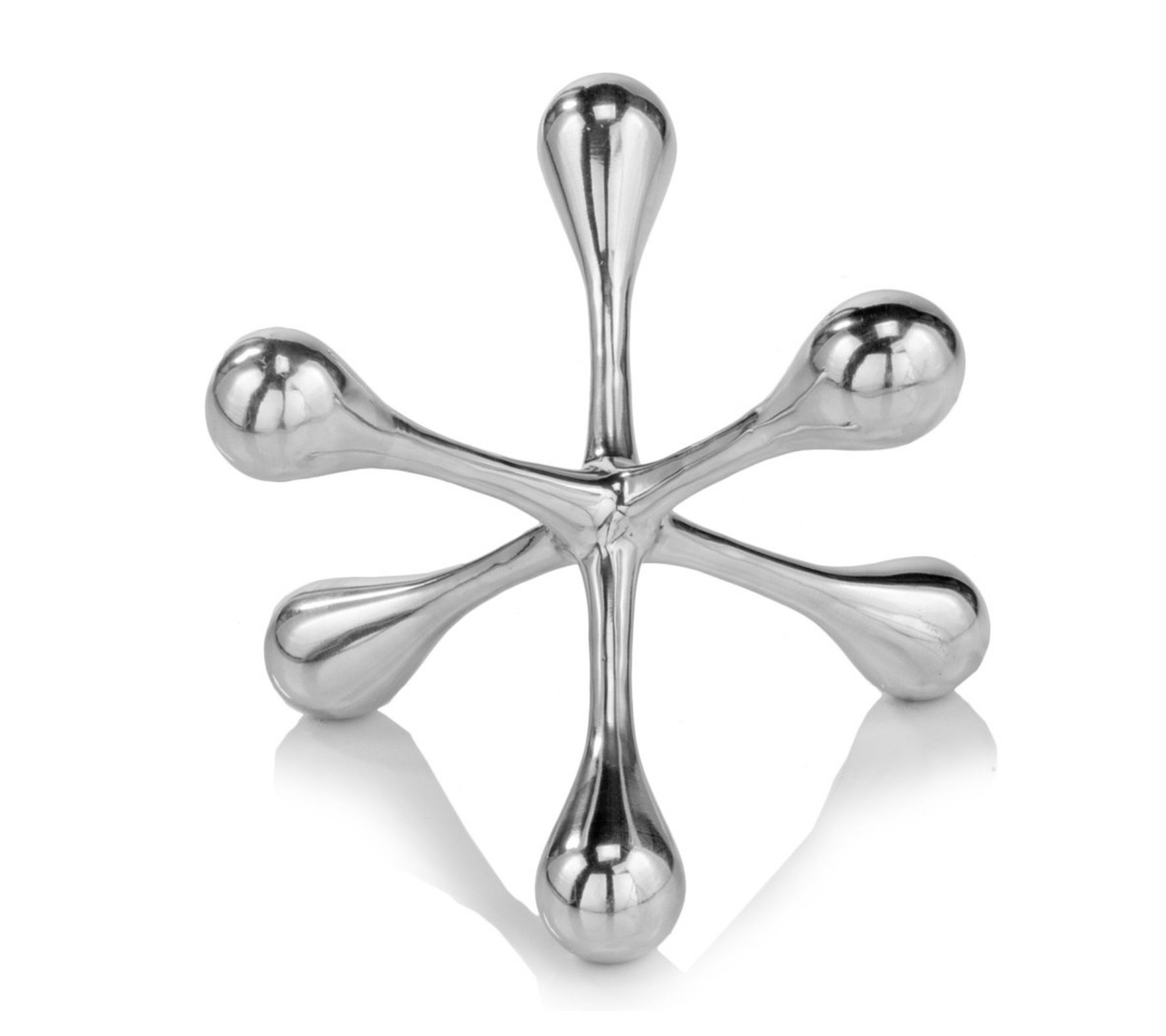 HomeRoots 7" Silver Finish Large Decorative Jack - QVC.com