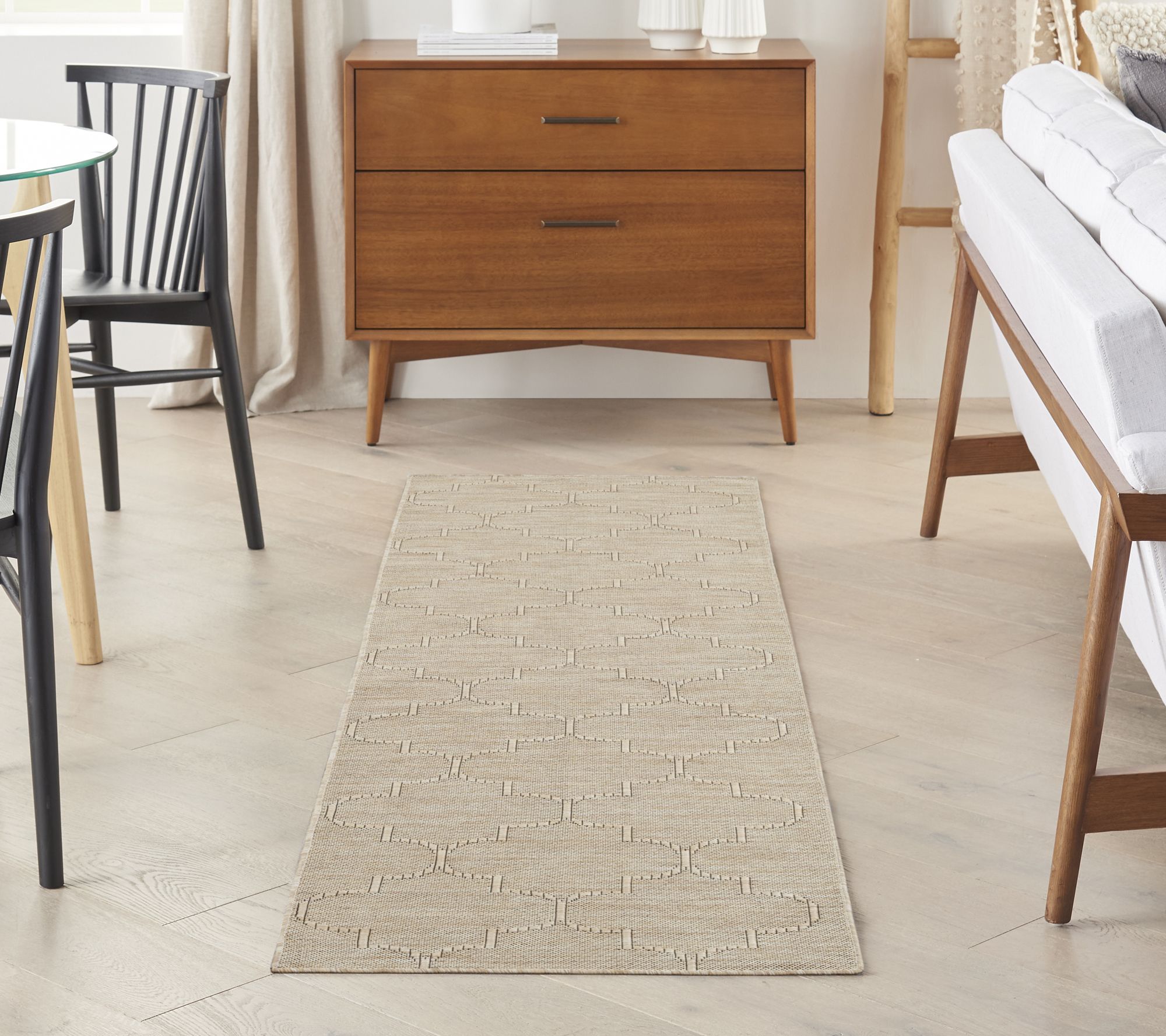 Nourison Home Washable Textured Indoor/Outdoor 2.2' x 8' Rug - QVC.com