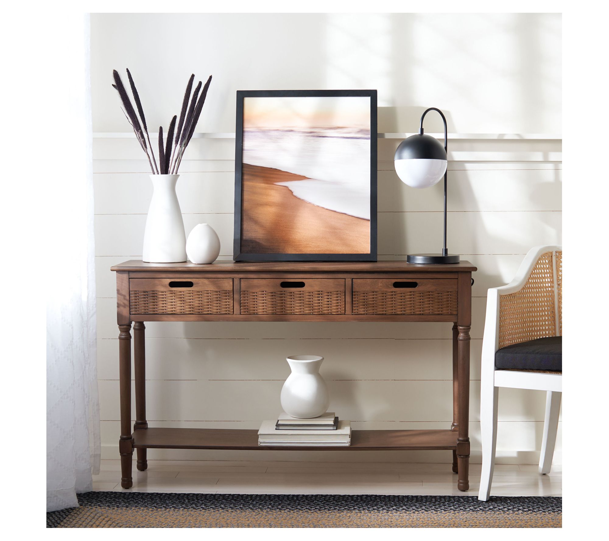 Safavieh Landers 3-Drawer Console Table - QVC.com
