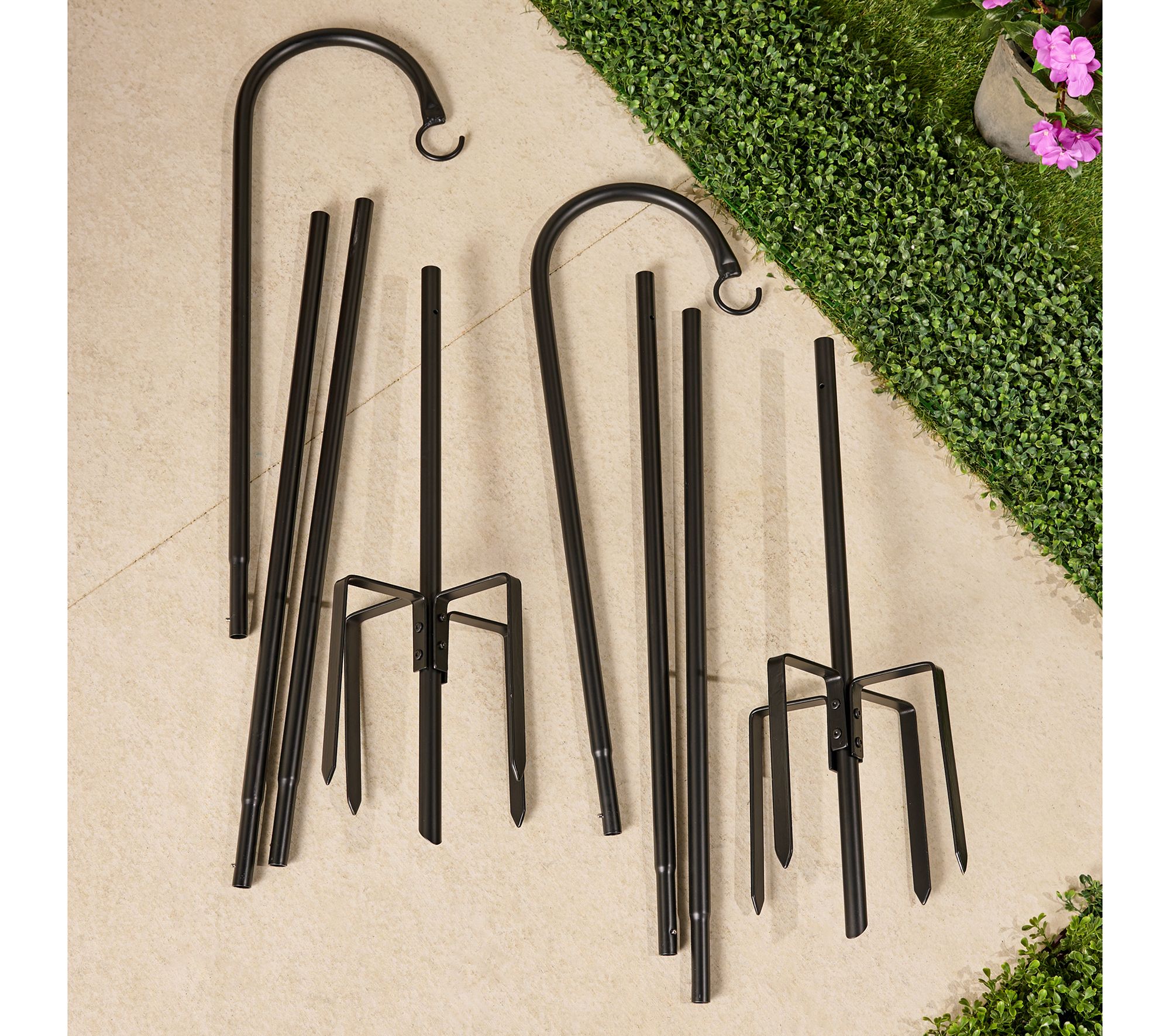 Wicker Park Set of 2 Outdoor Telescoping Light Poles - QVC.com