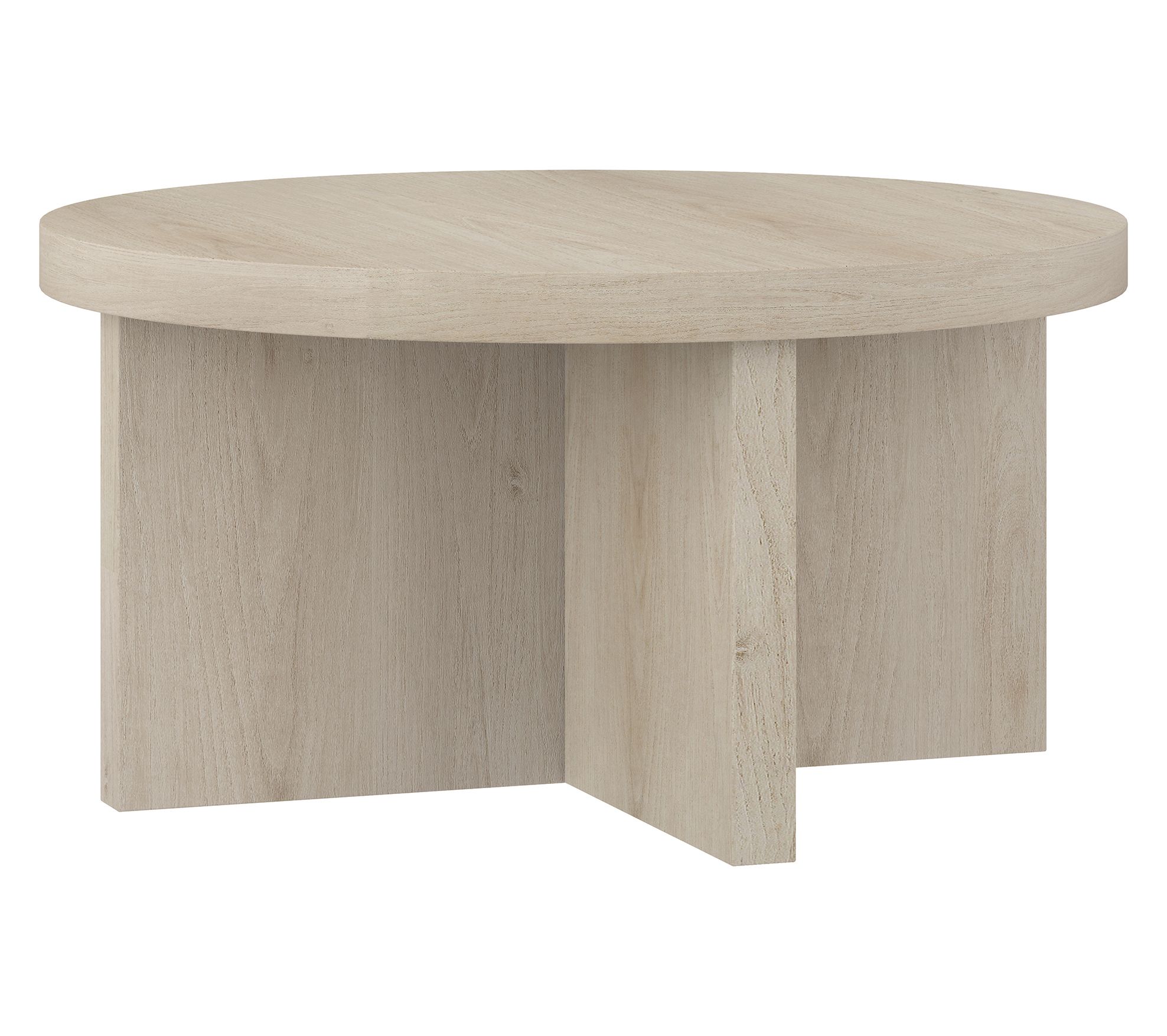 Hudson&Canal Elna 33" Wide Round Coffee Table - QVC.com