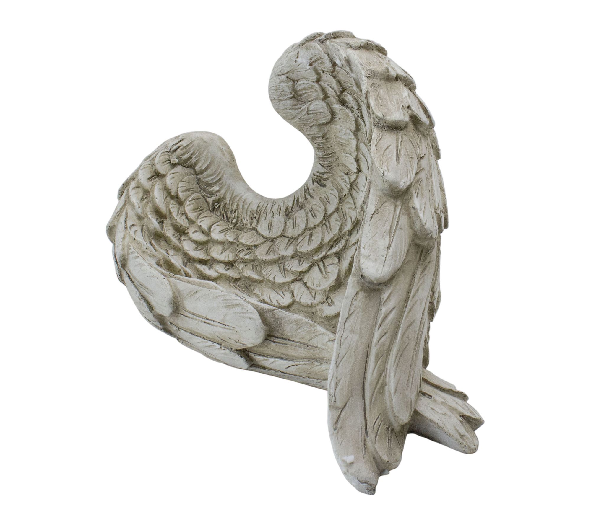 Northlight 10.75" Weathered Angel Wings Outdoor Garden Statue - QVC.com