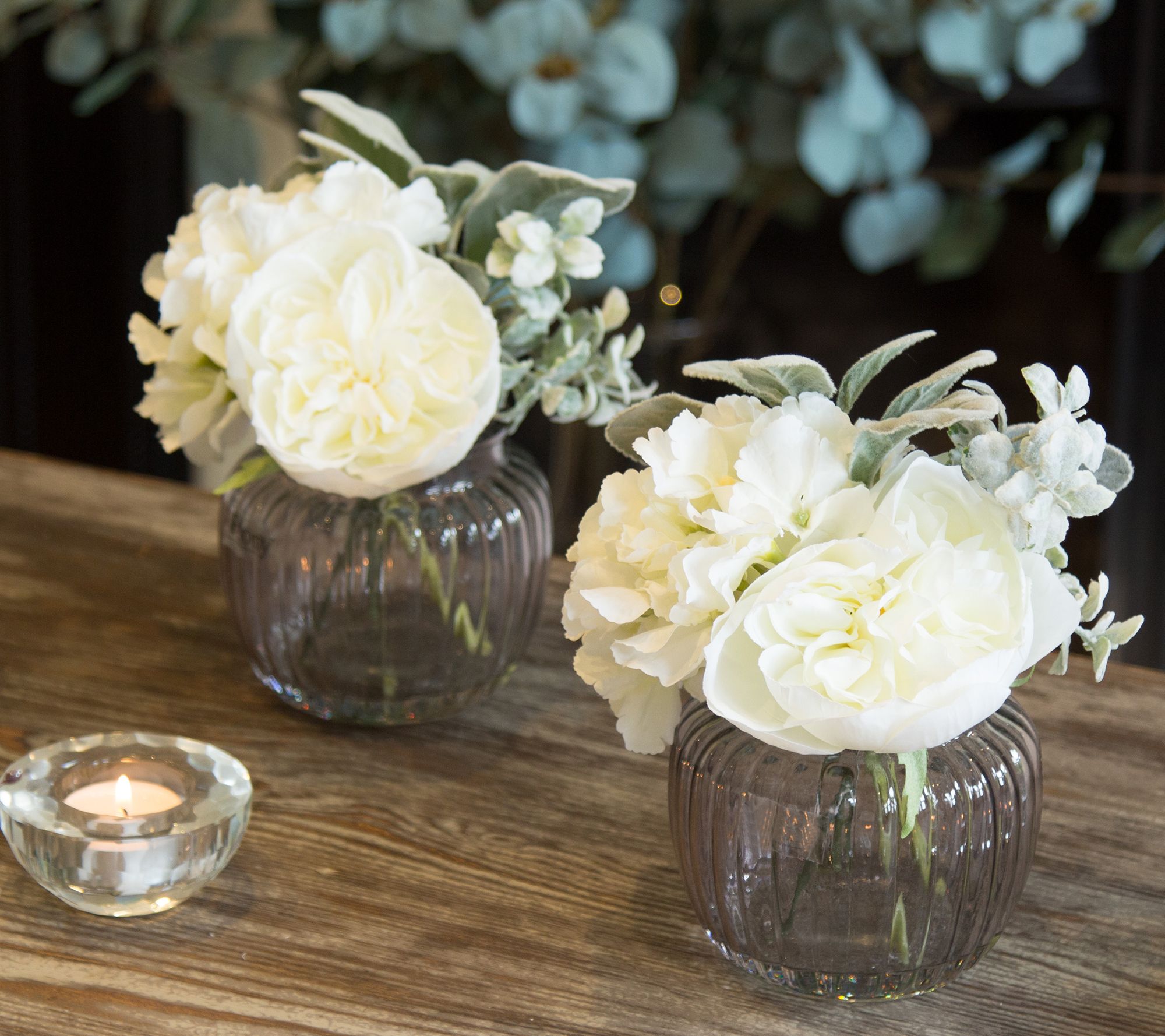 "As Is" Floral Arrangement in Vase w Spray by Peony - QVC.com