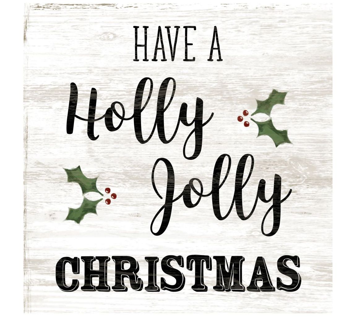 "Have a Holly Jolly Christmas" Wall Decor - QVC.com