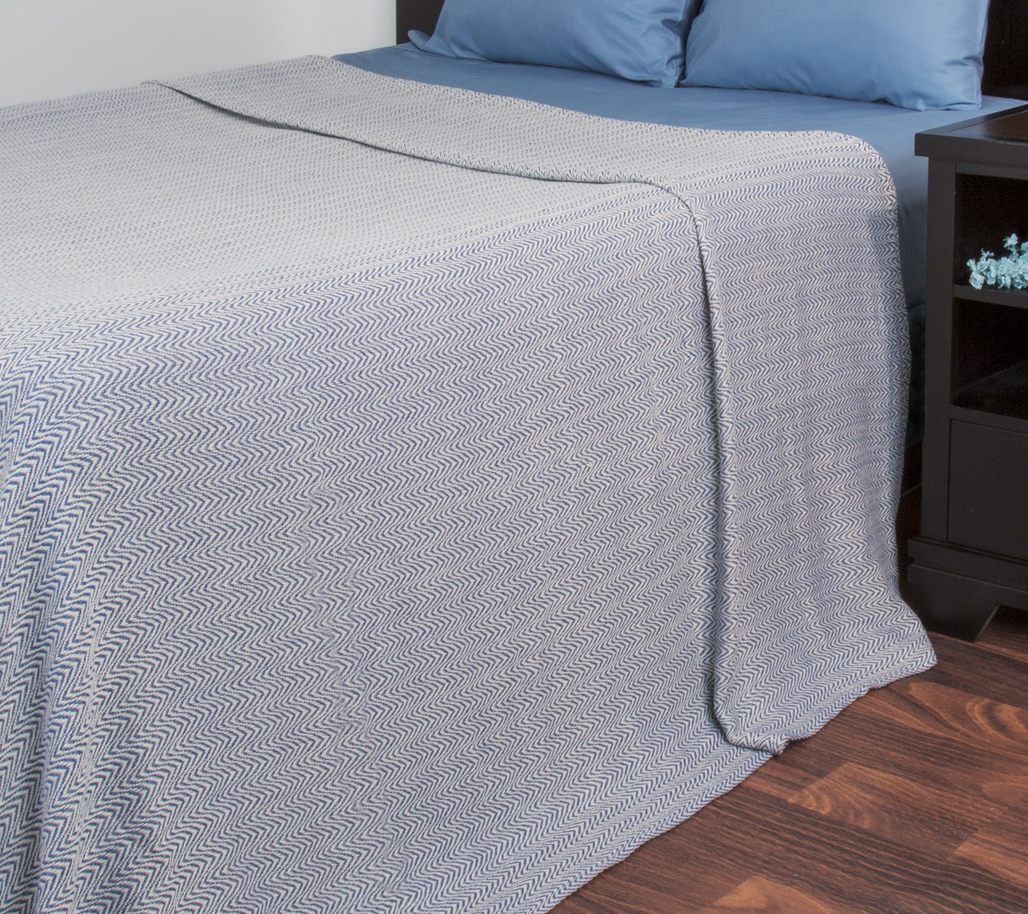 Lavish Home Chevron Twin Blanket - QVC.com