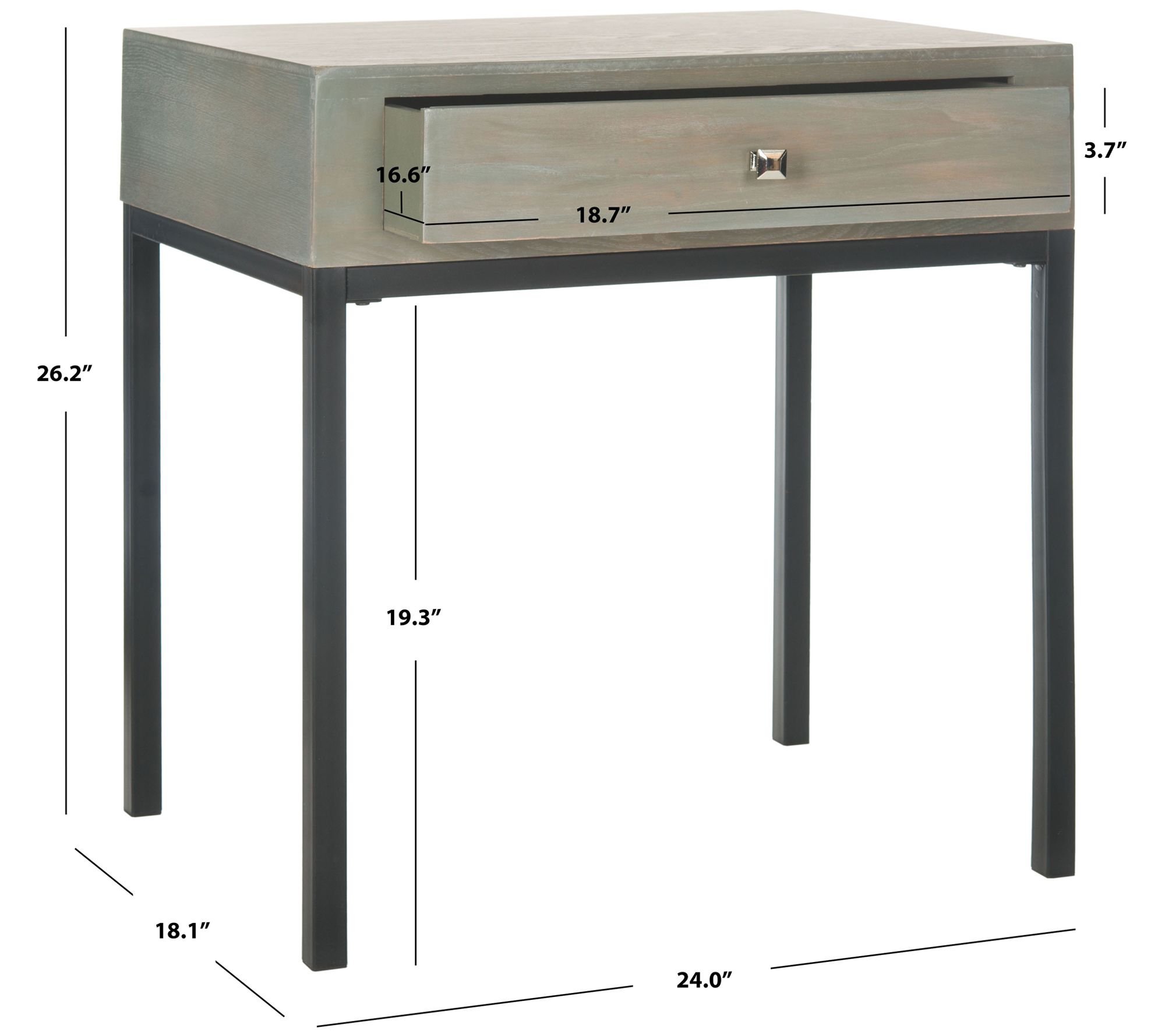 Safavieh Adena End Table With Storage Drawer - QVC.com