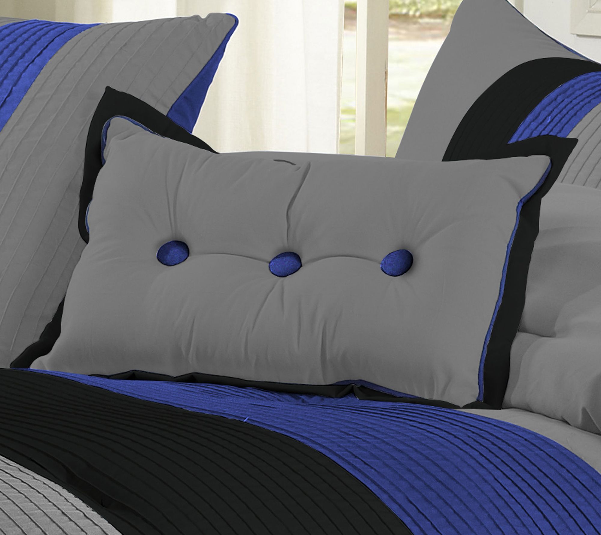 Superior Florence 8-Piece Modern Bed Set,California King - QVC.com