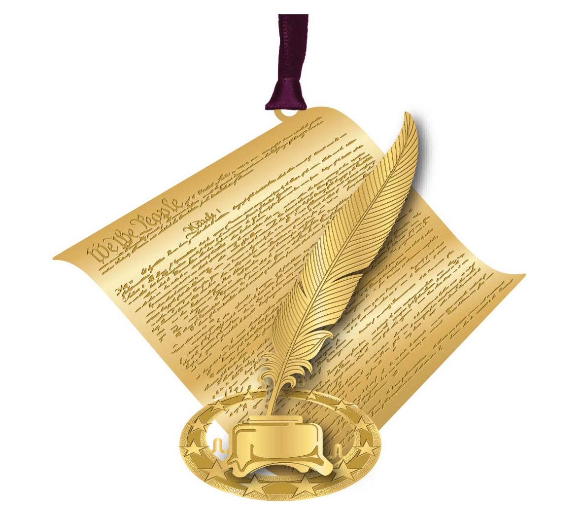 Beacon Design's Constitution with Quill Ornament - QVC.com