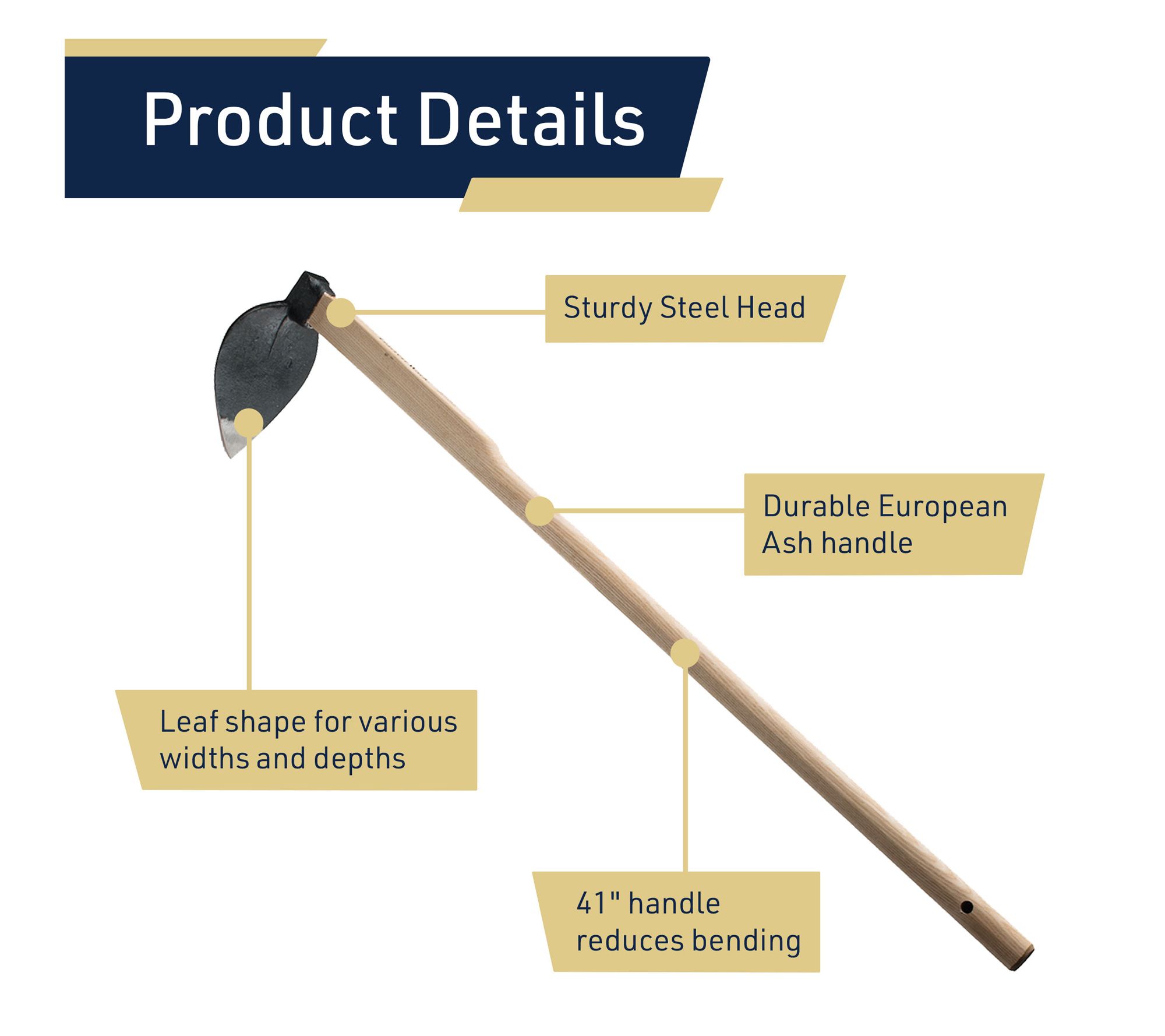 Kings County 41" Heart-Shaped Steel Garden Hoe - QVC.com