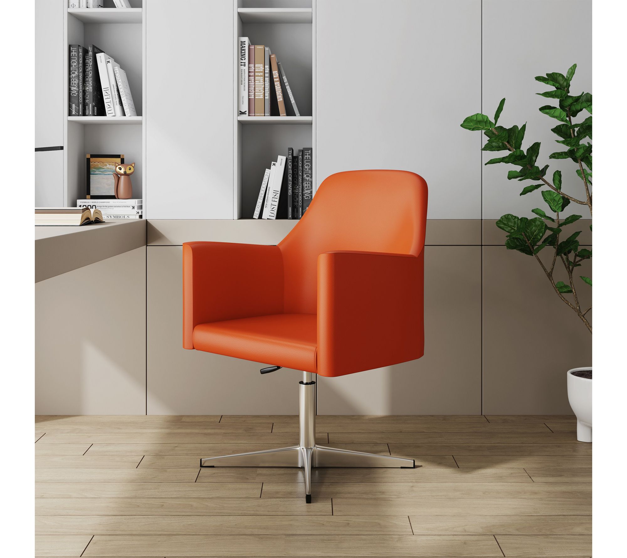 Manhattan Comfort Pelo Vegan Leather Lounge Chair - Set of 2 - QVC.com