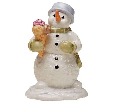 Goebel Winter Treats Snowman Figurine - QVC.com
