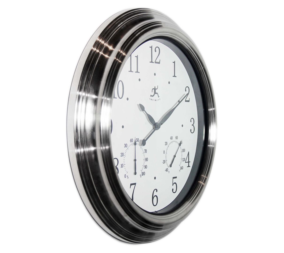 Infinity Instruments Churchill 18.5" Outdoor Wall Clock - QVC.com