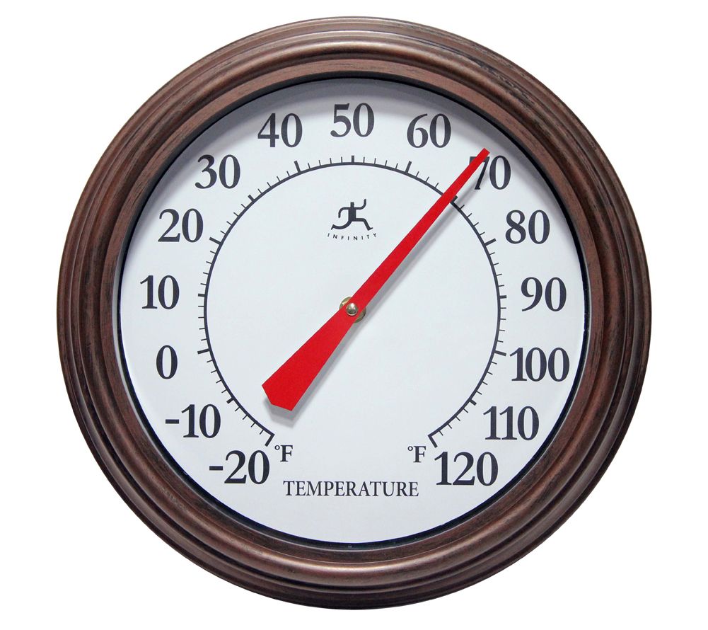 Infinity Instruments Executive Black 12" Thermometer - QVC.com