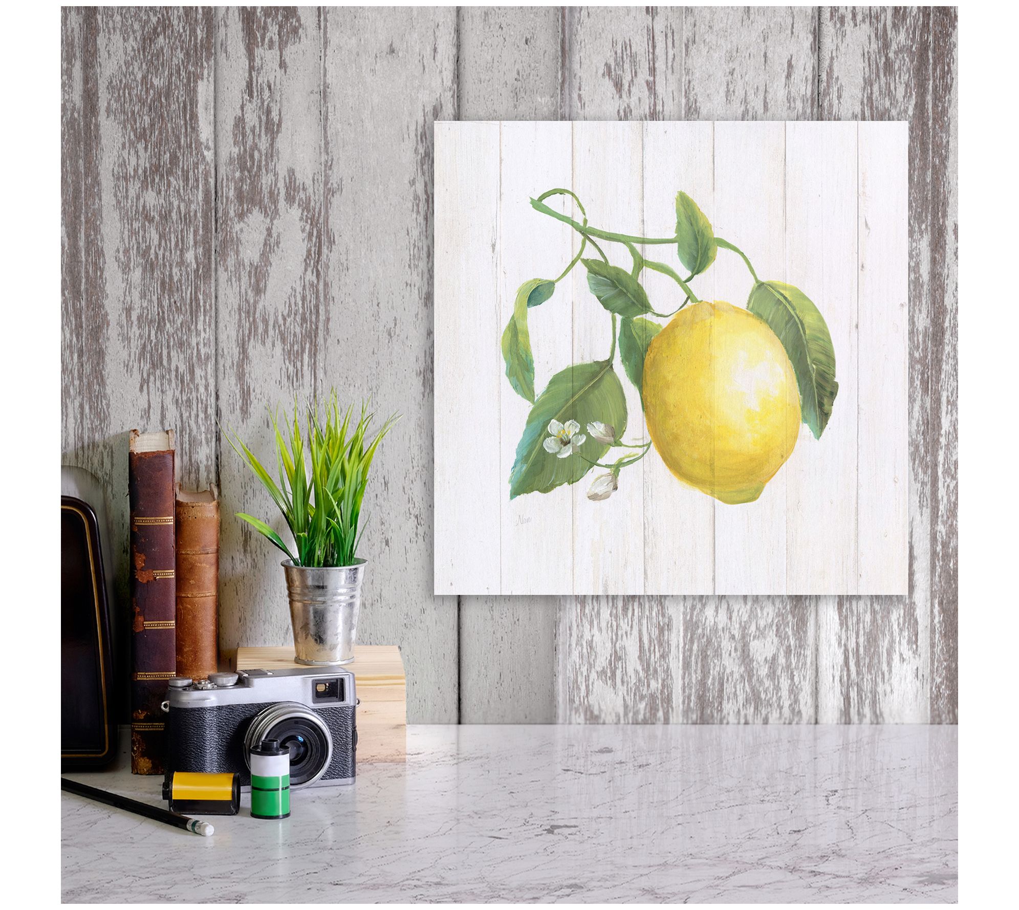 Courtside Market Lemon Fresh I 16x16 Canvas Wall Art - QVC.com
