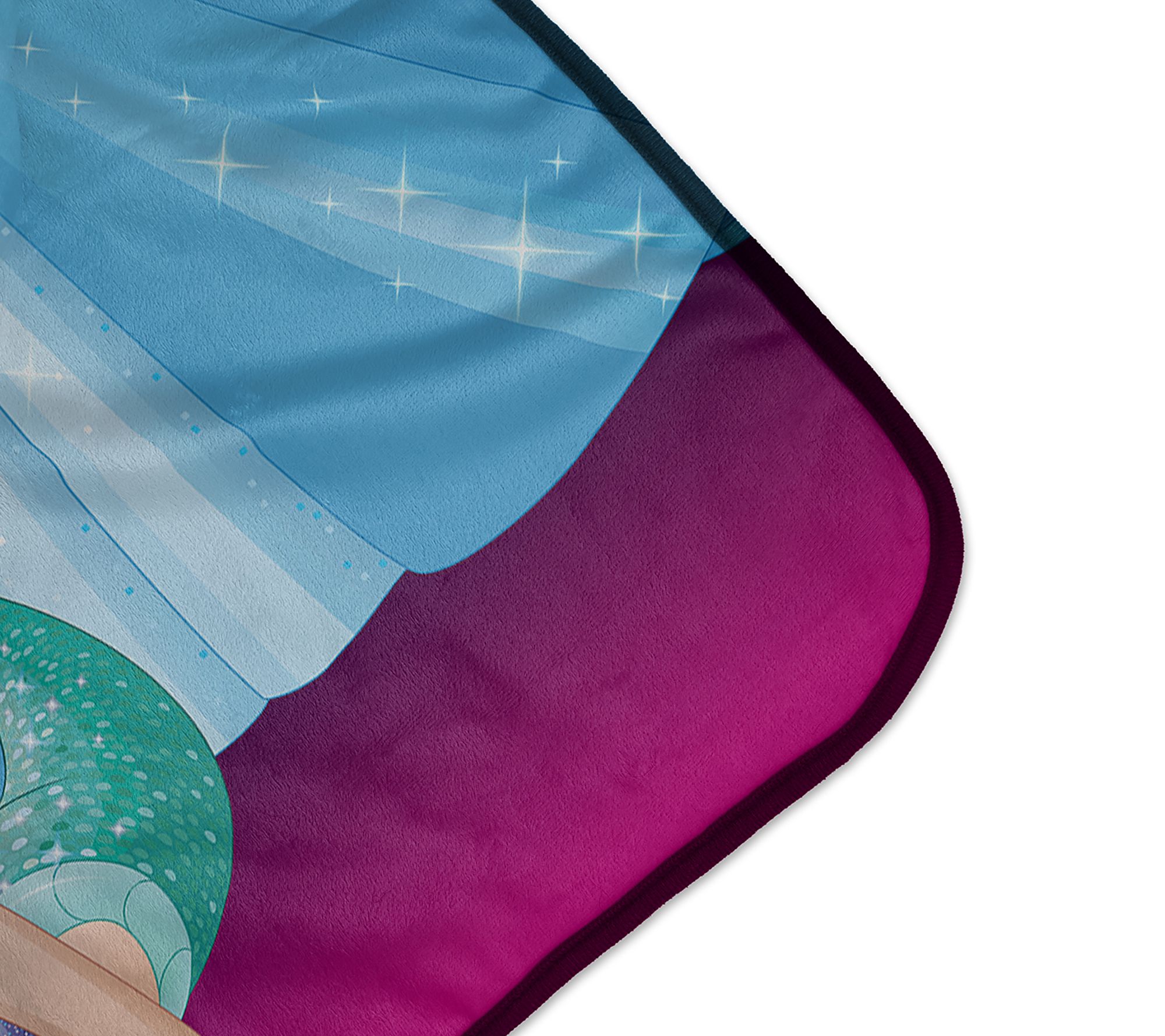 Pixsona Personalized Disney Princess Pixel Fleee Blanket - QVC.com