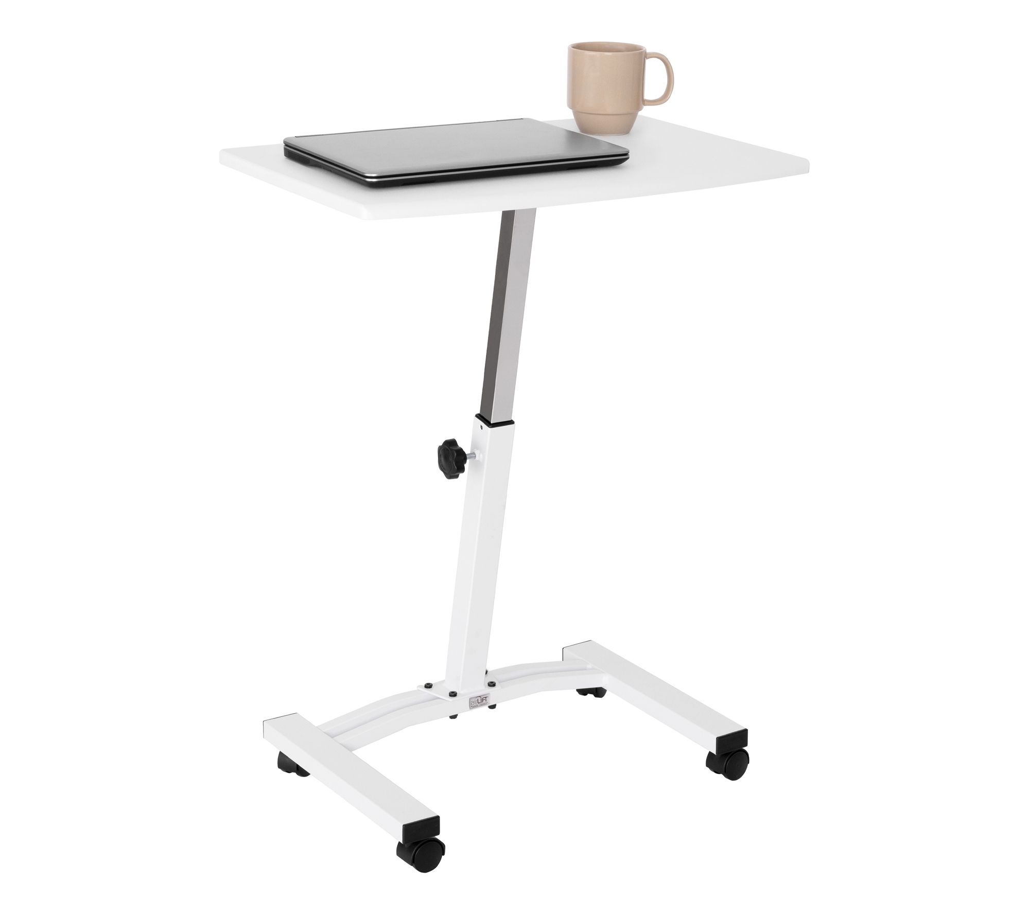 Seville Height Adjustable Solid-Top Mobile Laptop Desk - QVC.com