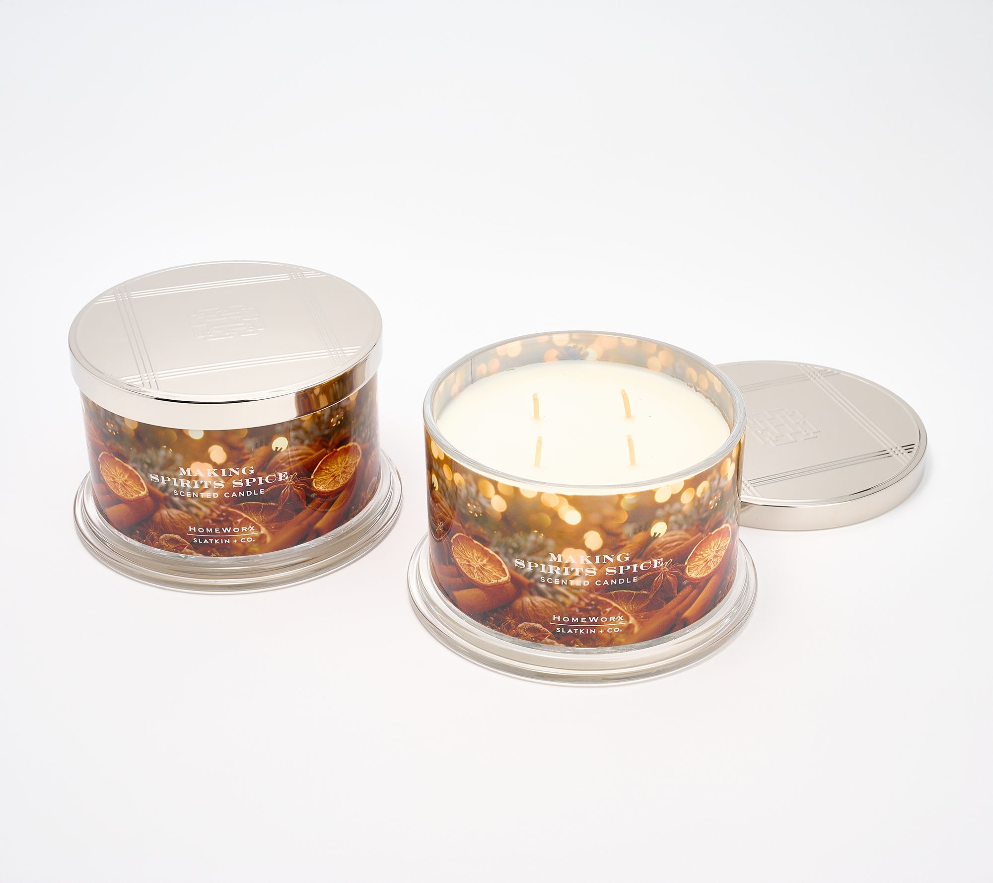 "As Is" HomeWorx by Slatkin + Co. S/2 18 oz Make Spirits Spice - QVC.com