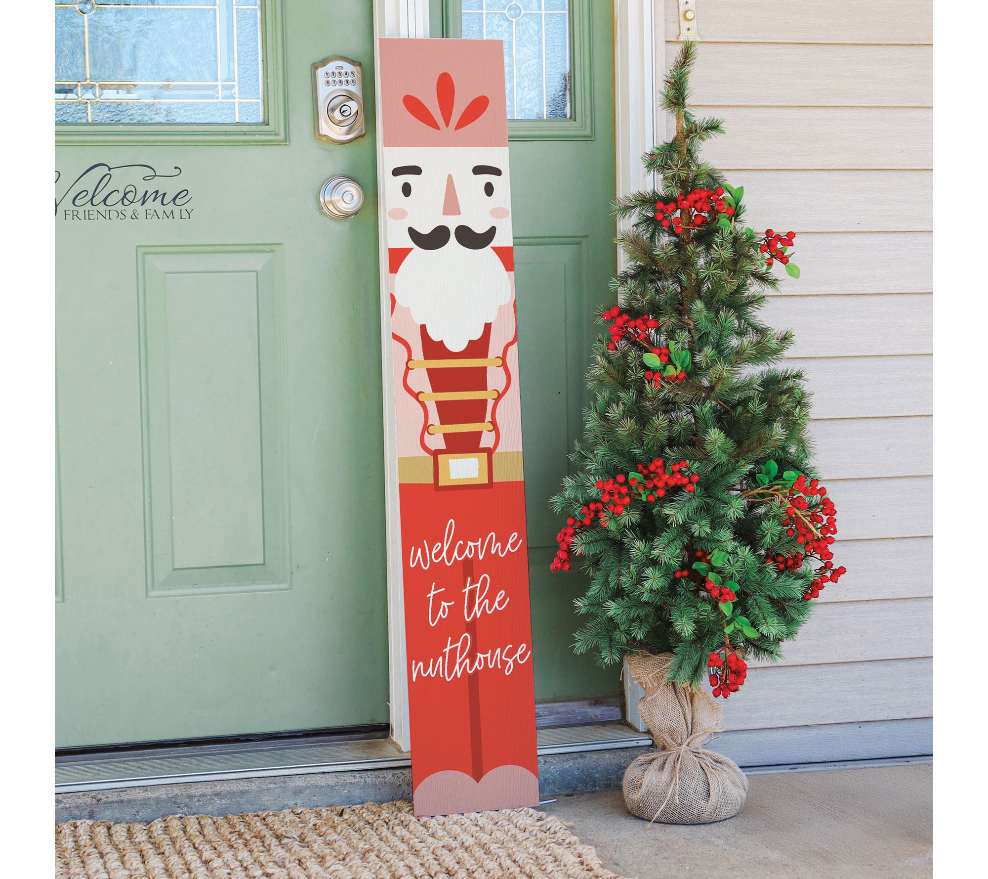 Sincere Surroundings 47" Pink Nutcracker PorchBoard - QVC.com