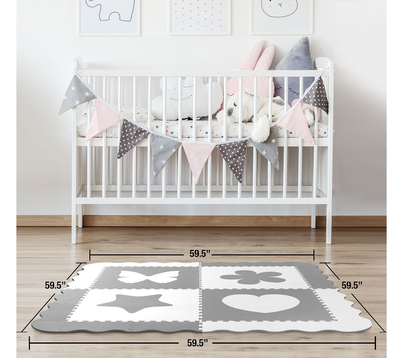 Sorbus Interlocking Baby Play Mat - QVC.com