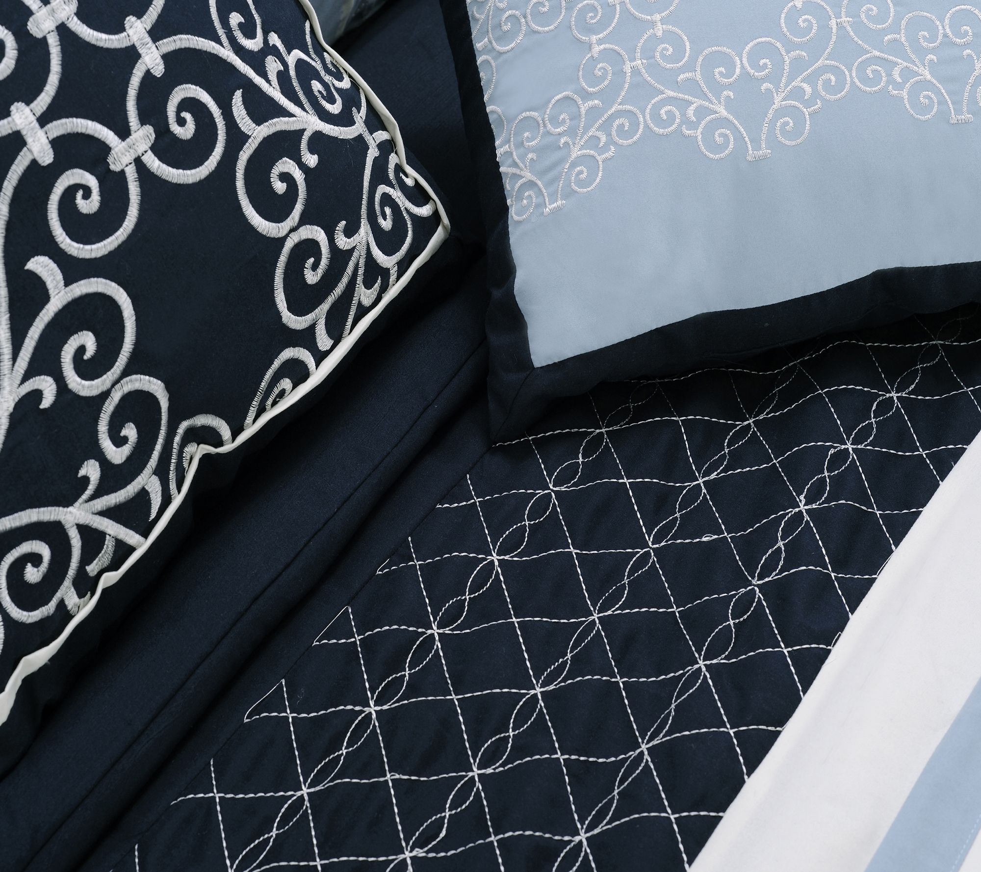 Superior Clarissa 8pc Traditional Bedding Set,Queen - QVC.com