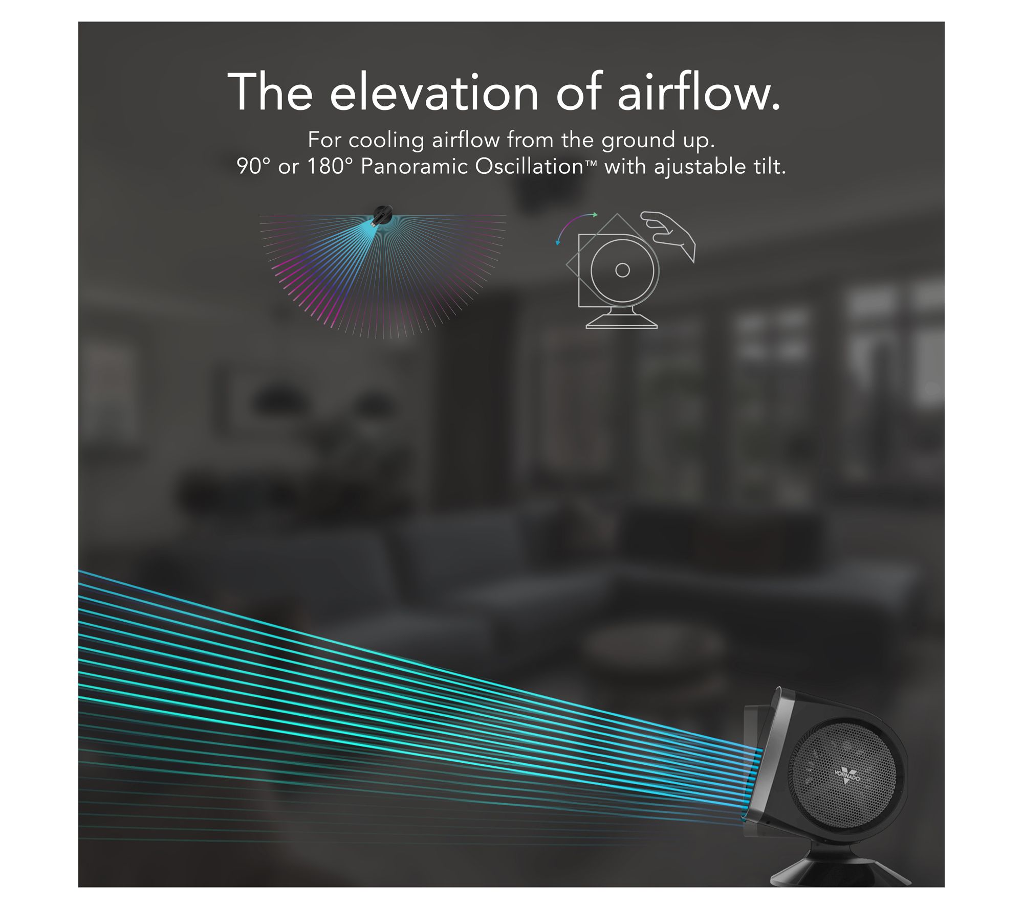 Vornado STRATA 8T Oscillating Table Fan with Remote - QVC.com