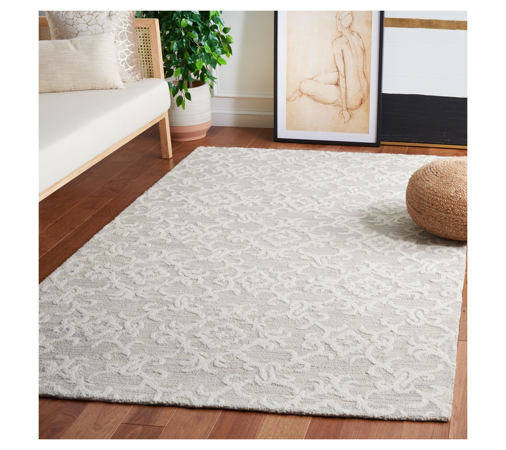 Blossom 104 Hand Tufted Wool 3' x 5' Rug by Valerie - QVC.com